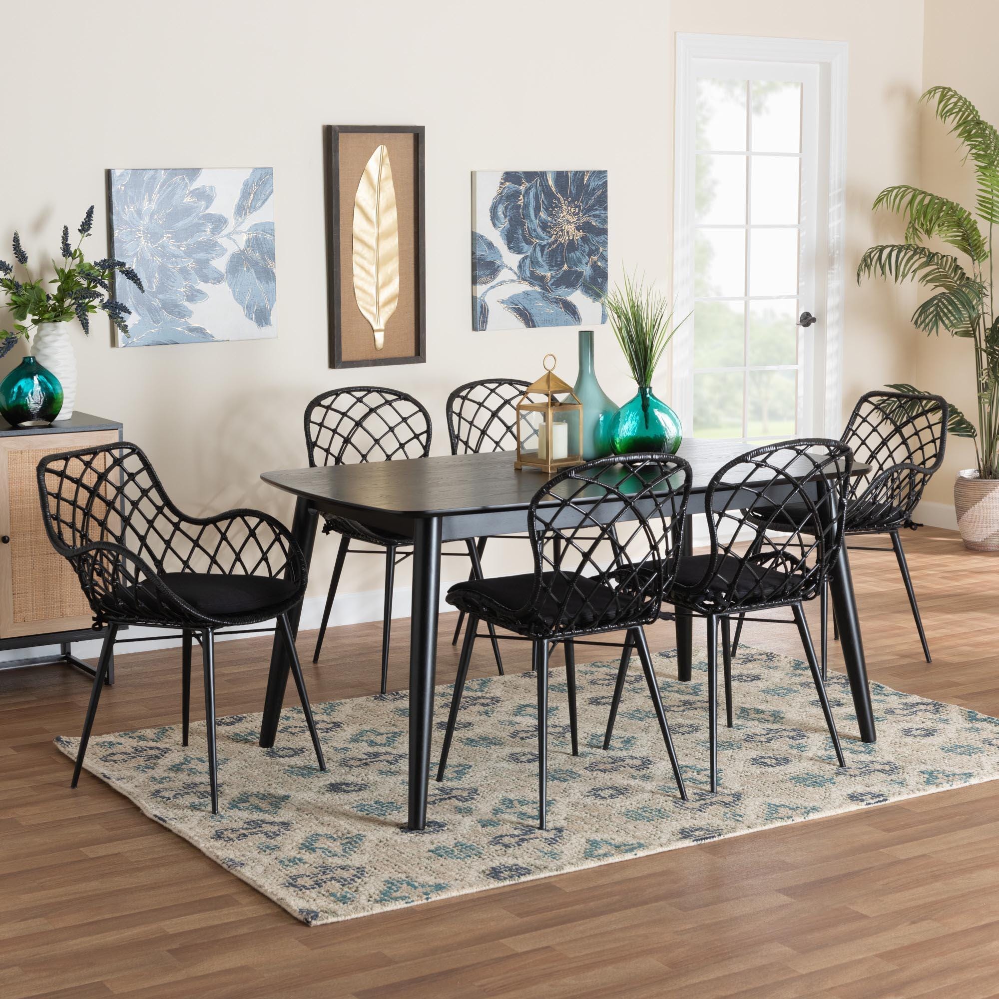 Click here for Bali & Pari Aniceta Dining Table with 4 Side Chair... prices