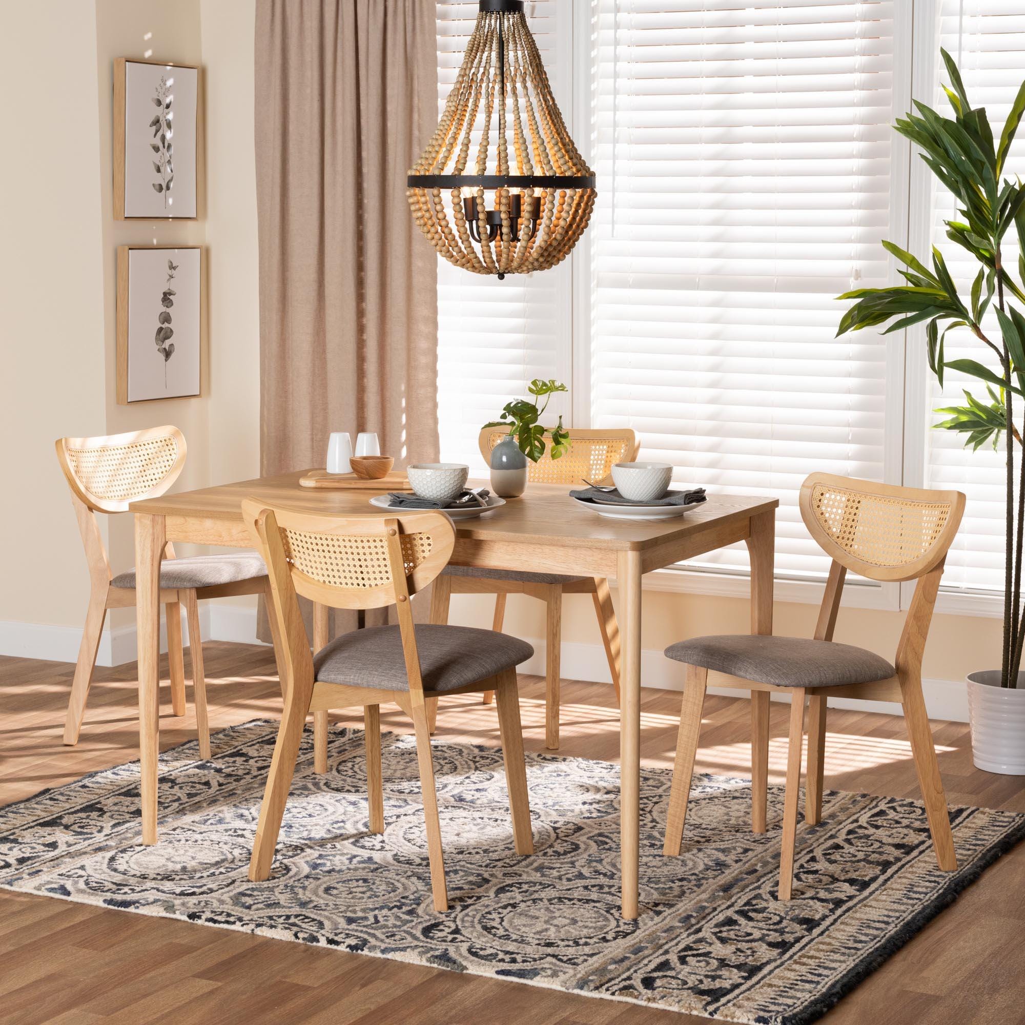 Click here for Baxton Studio Dannell Dining Table and 4 Crescent... prices