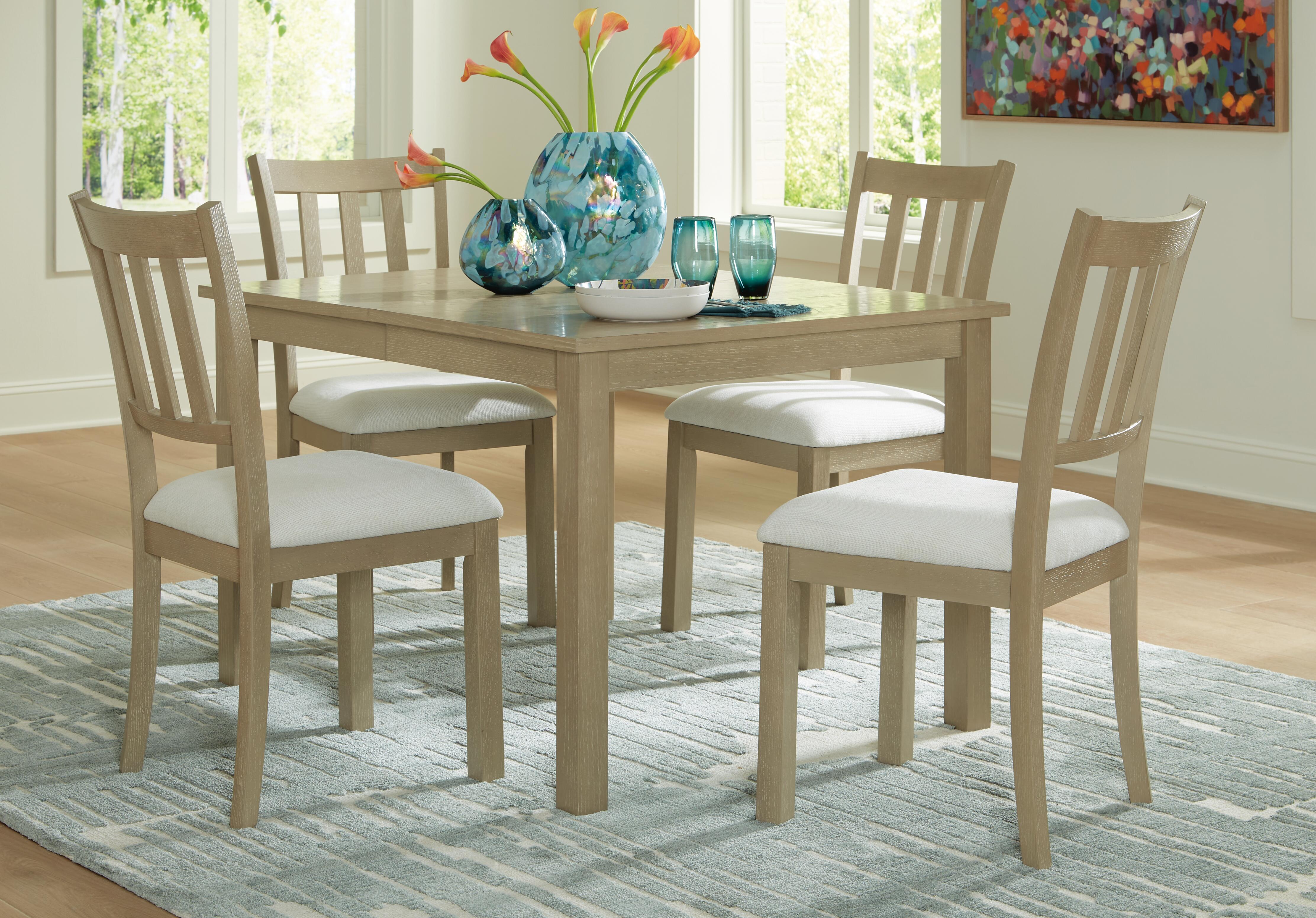 Click here for Calmoro Dining Table and 4 Chairs  Gray prices