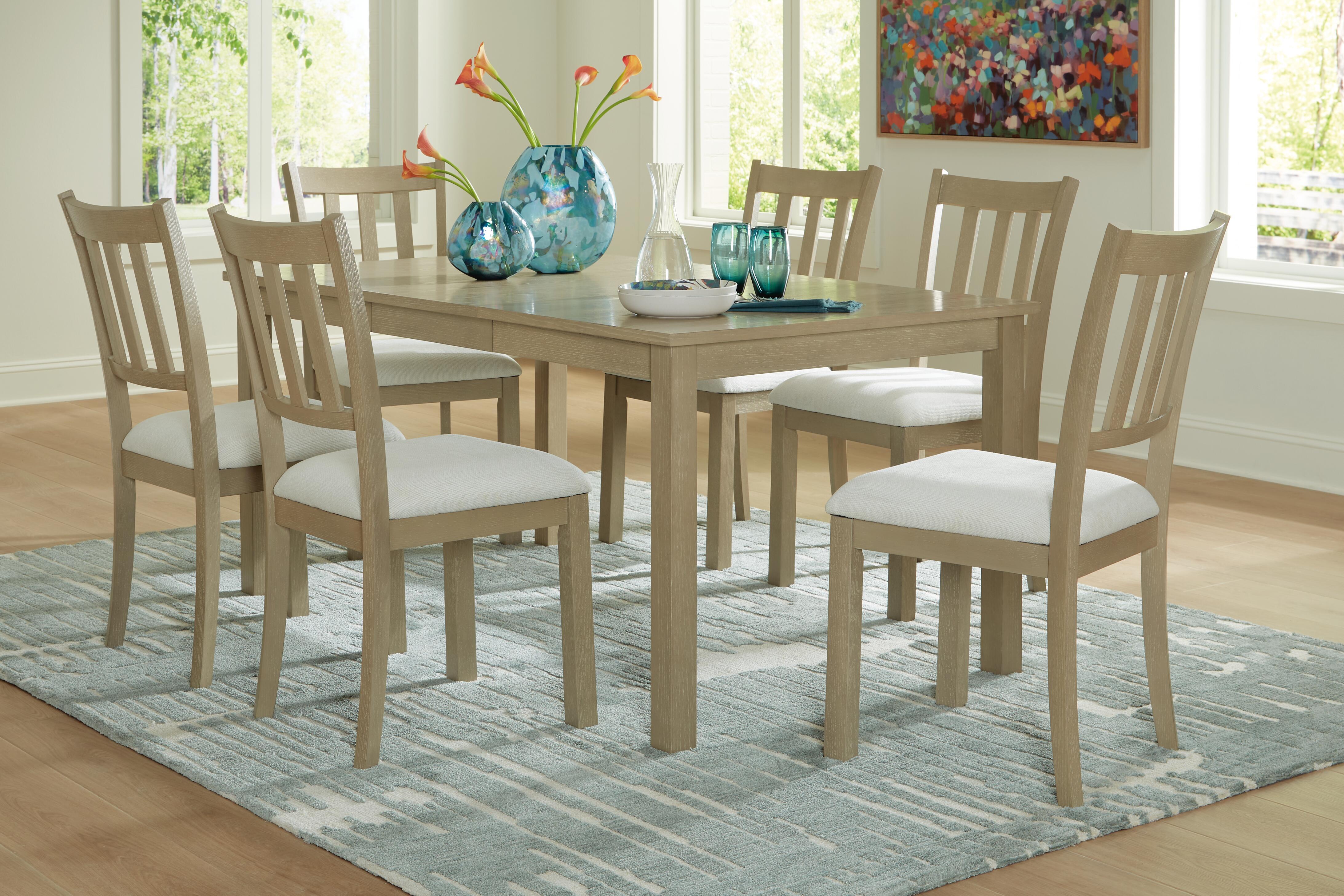 Click here for Calmoro Dining Table and 6 Chairs  Gray prices