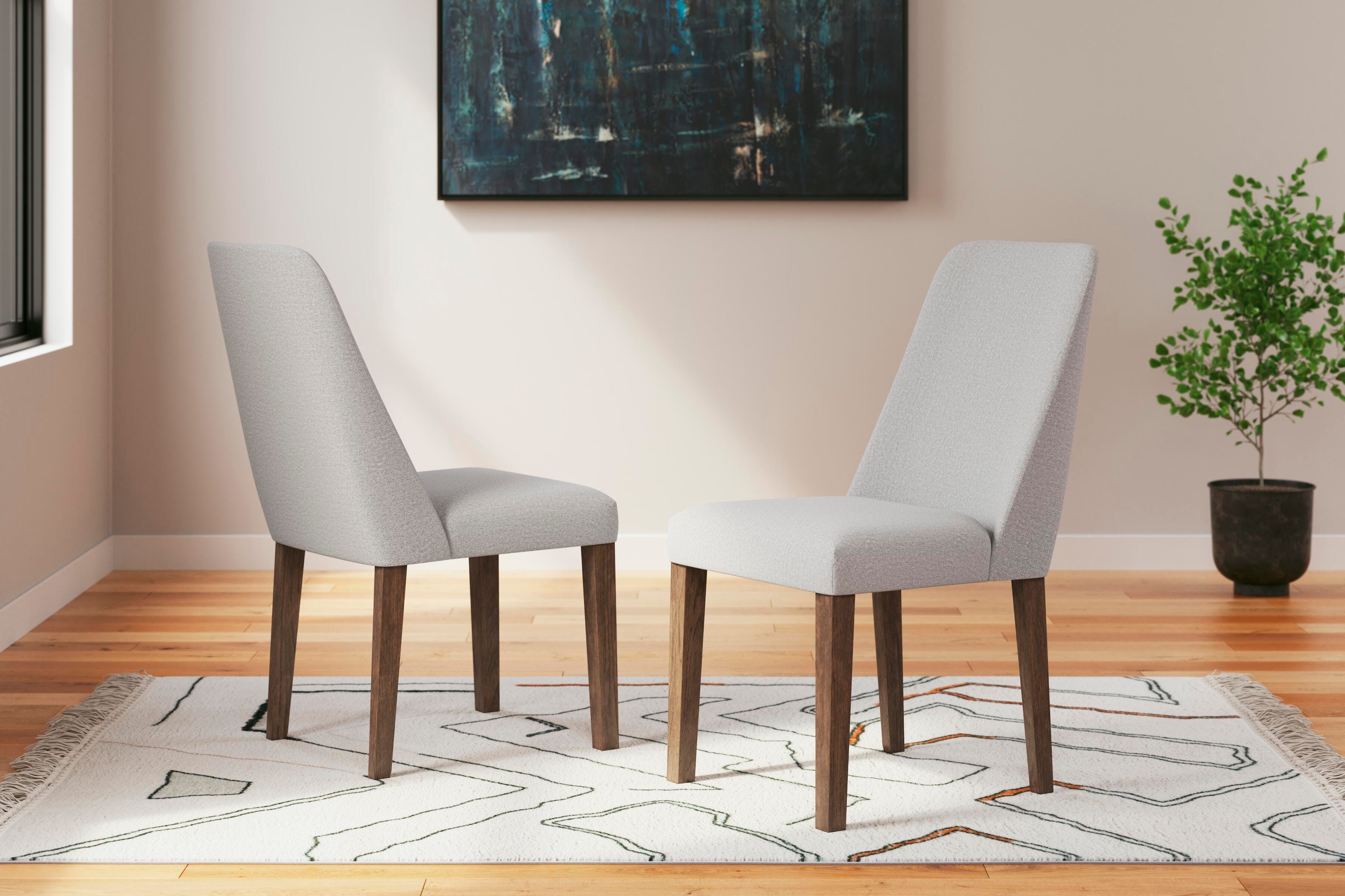 Click here for Lyncott Upholstered Dining Chair  Gray/Brown prices