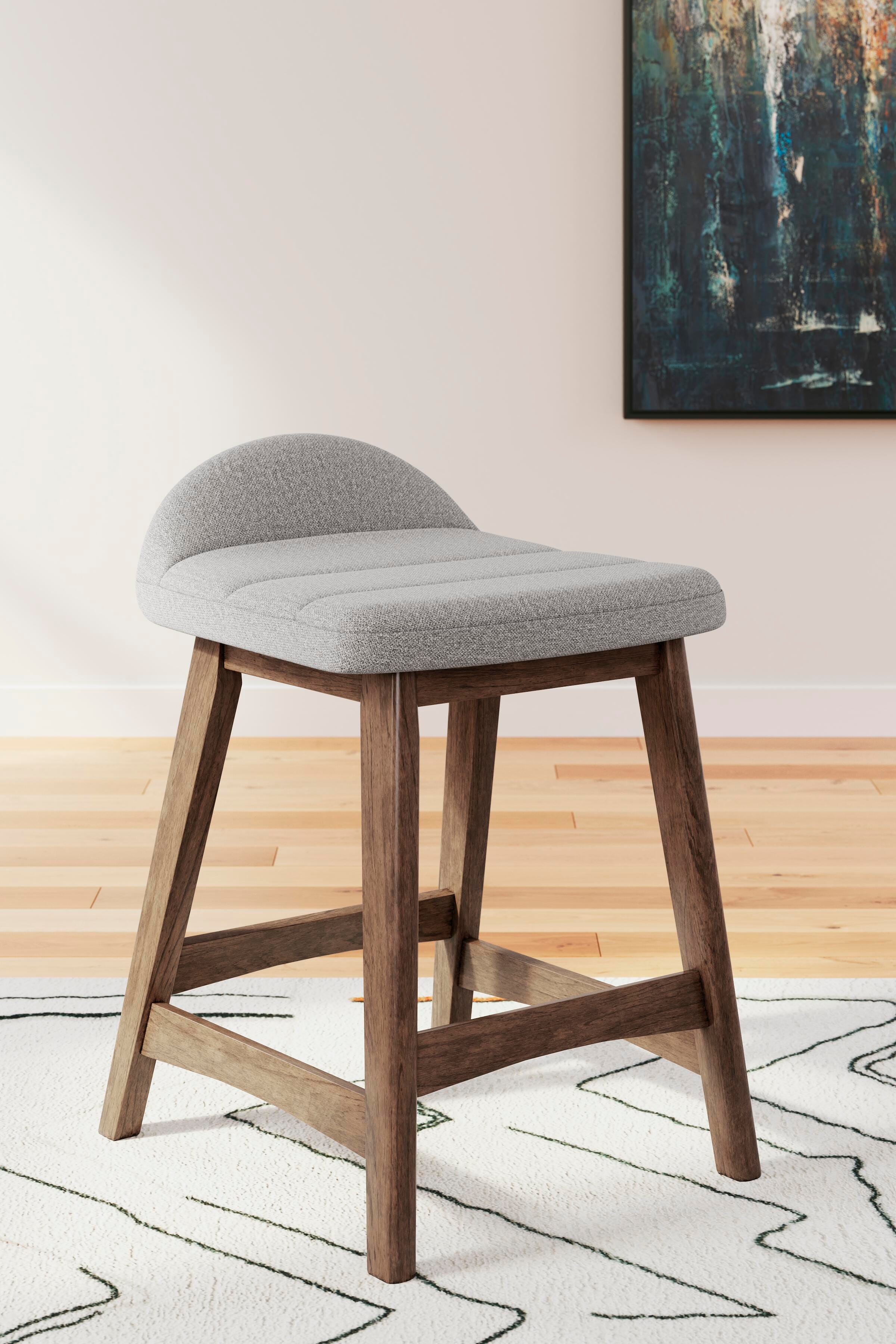 Click here for Lyncott Upholstered Counter Height Bar Stool  Ligh... prices