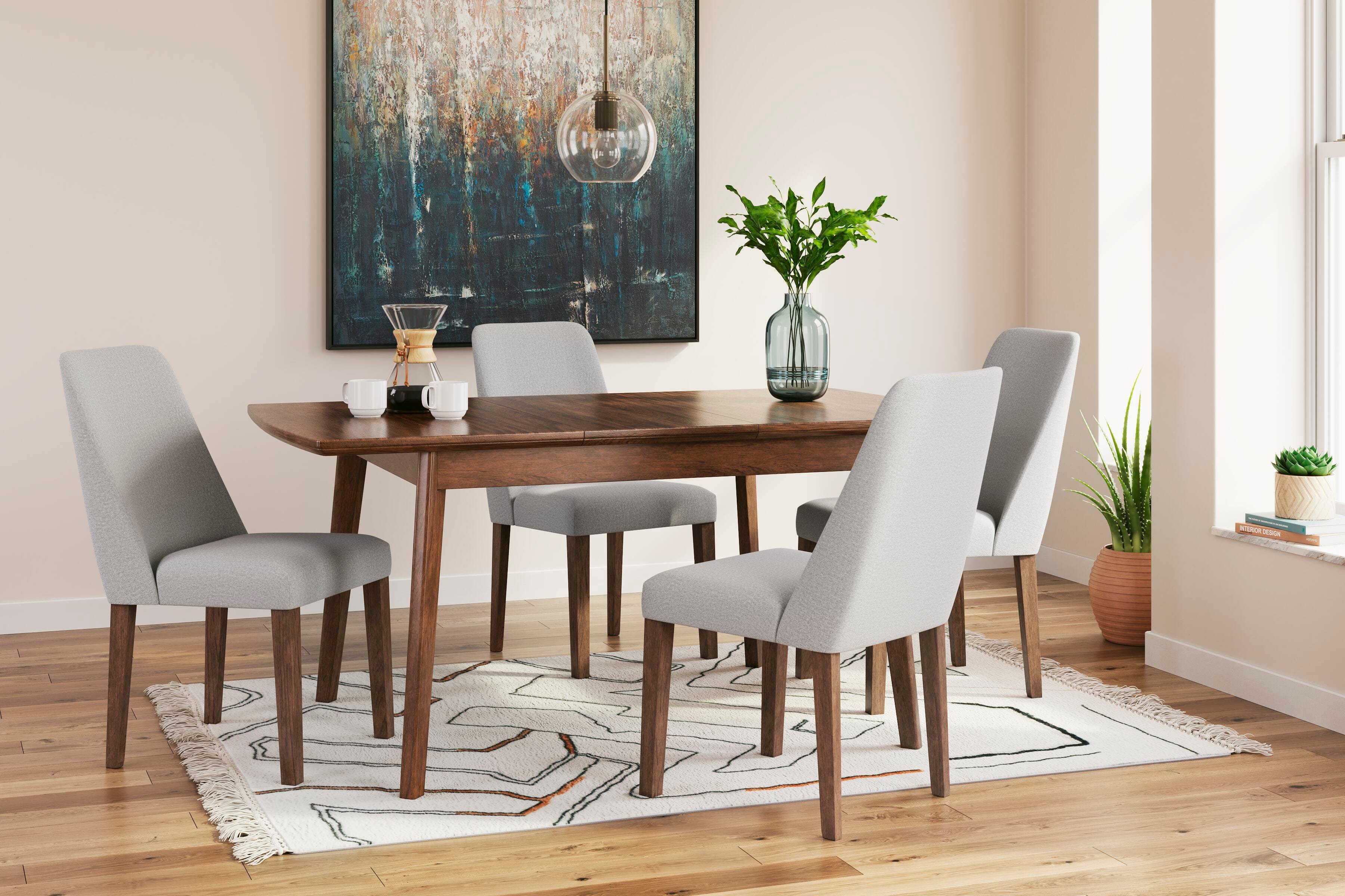 Click here for Lyncott Dining Table and 4 Chairs  Gray/Brown prices