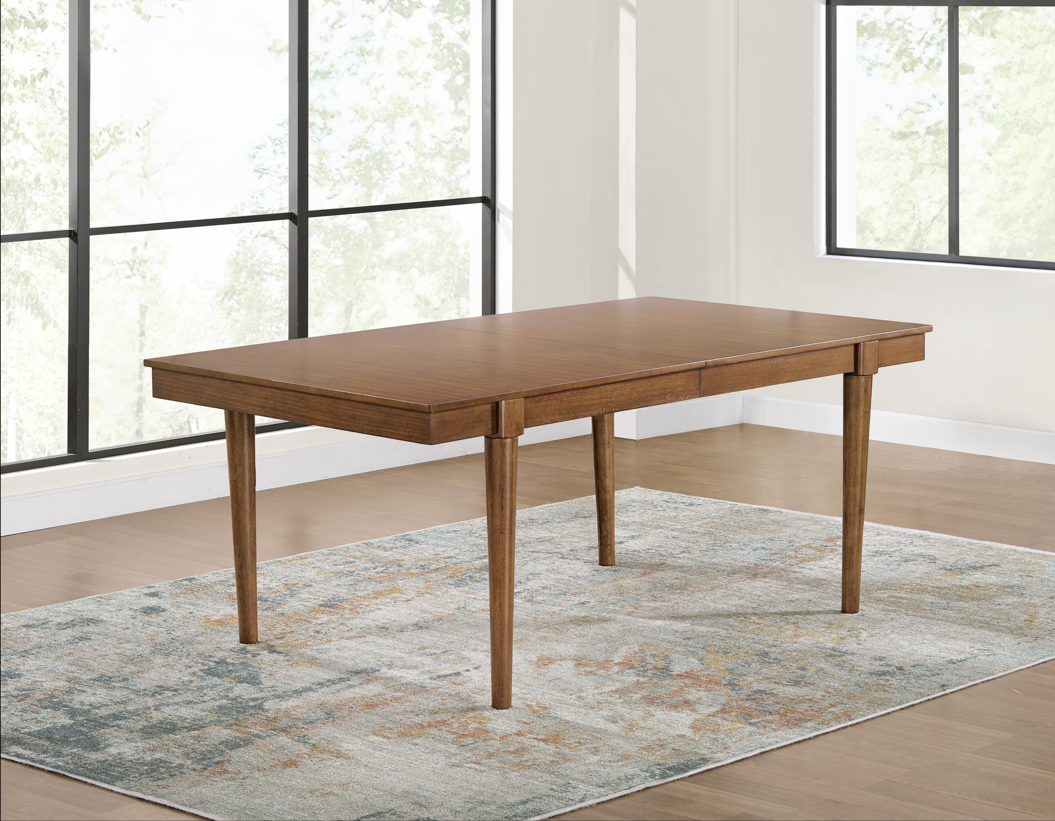 Click here for Lyncott 74-92 Extendable Dining Table  Brown  Wood prices
