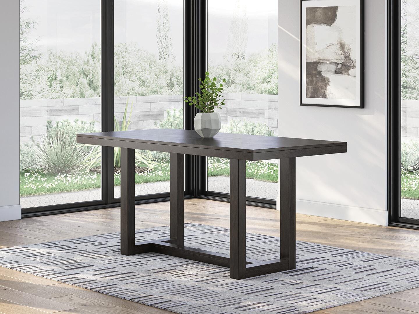 Click here for Neymorton Counter Height Dining Table  Dark Grayis... prices