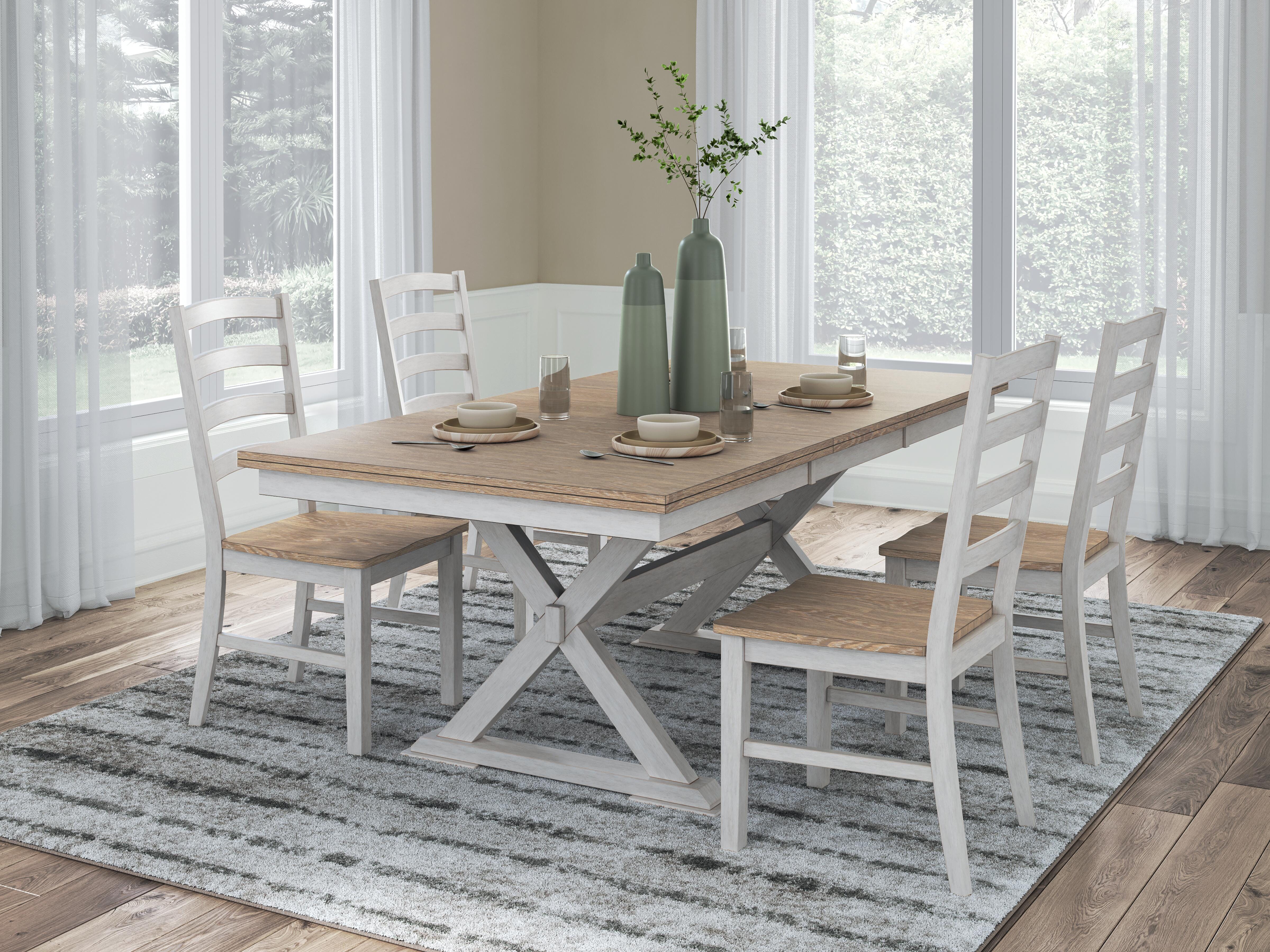 Click here for Westlinport Dining Table and 4 Chairs  Antique Whi... prices