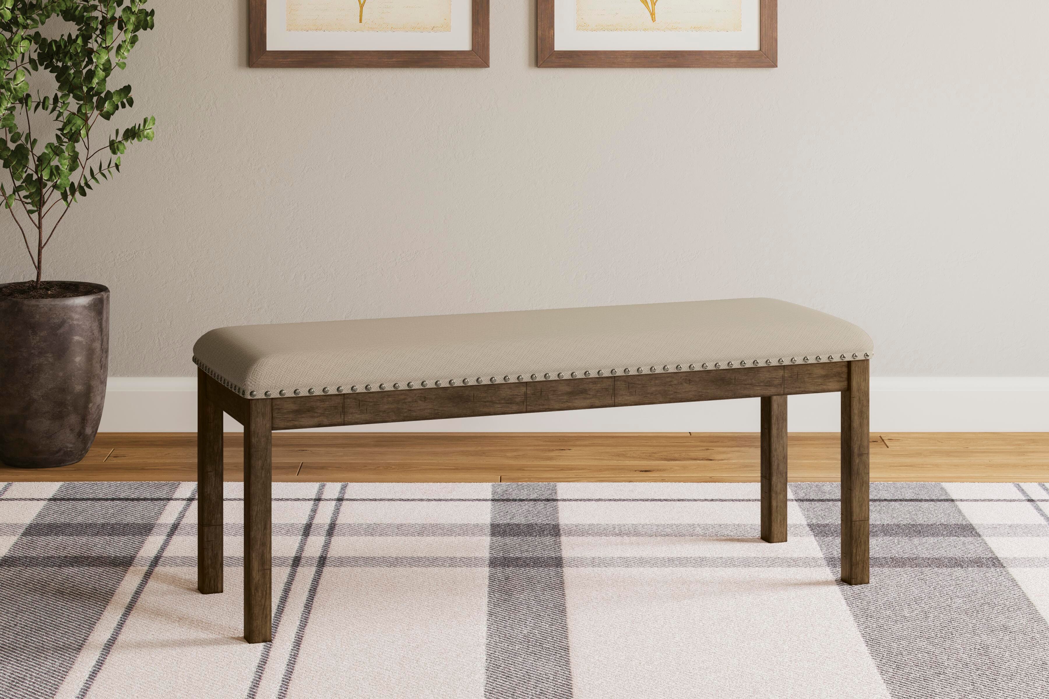 Click here for Moriville 49 Upholstered Dining Bench  Beige prices