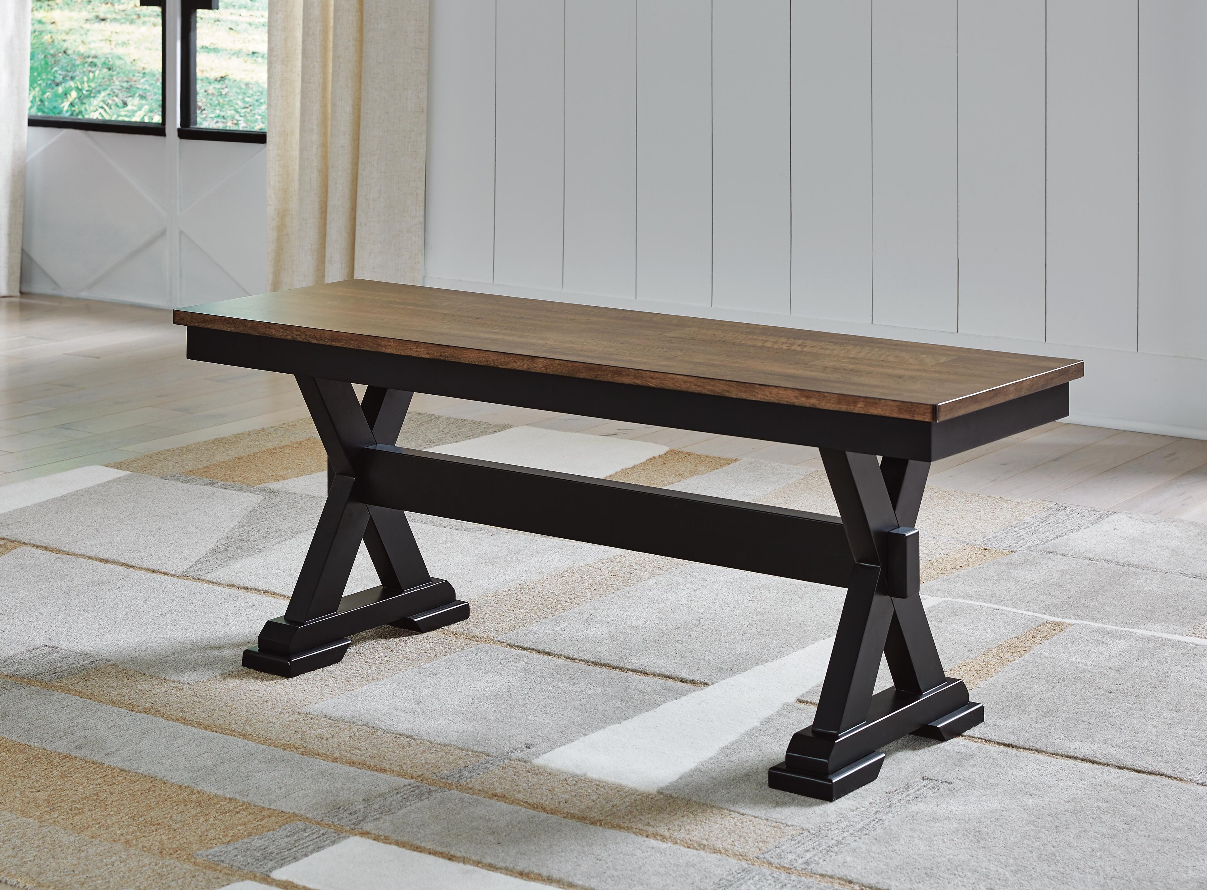 Click here for Wildenauer 50 Dining Bench  Brown/Black prices