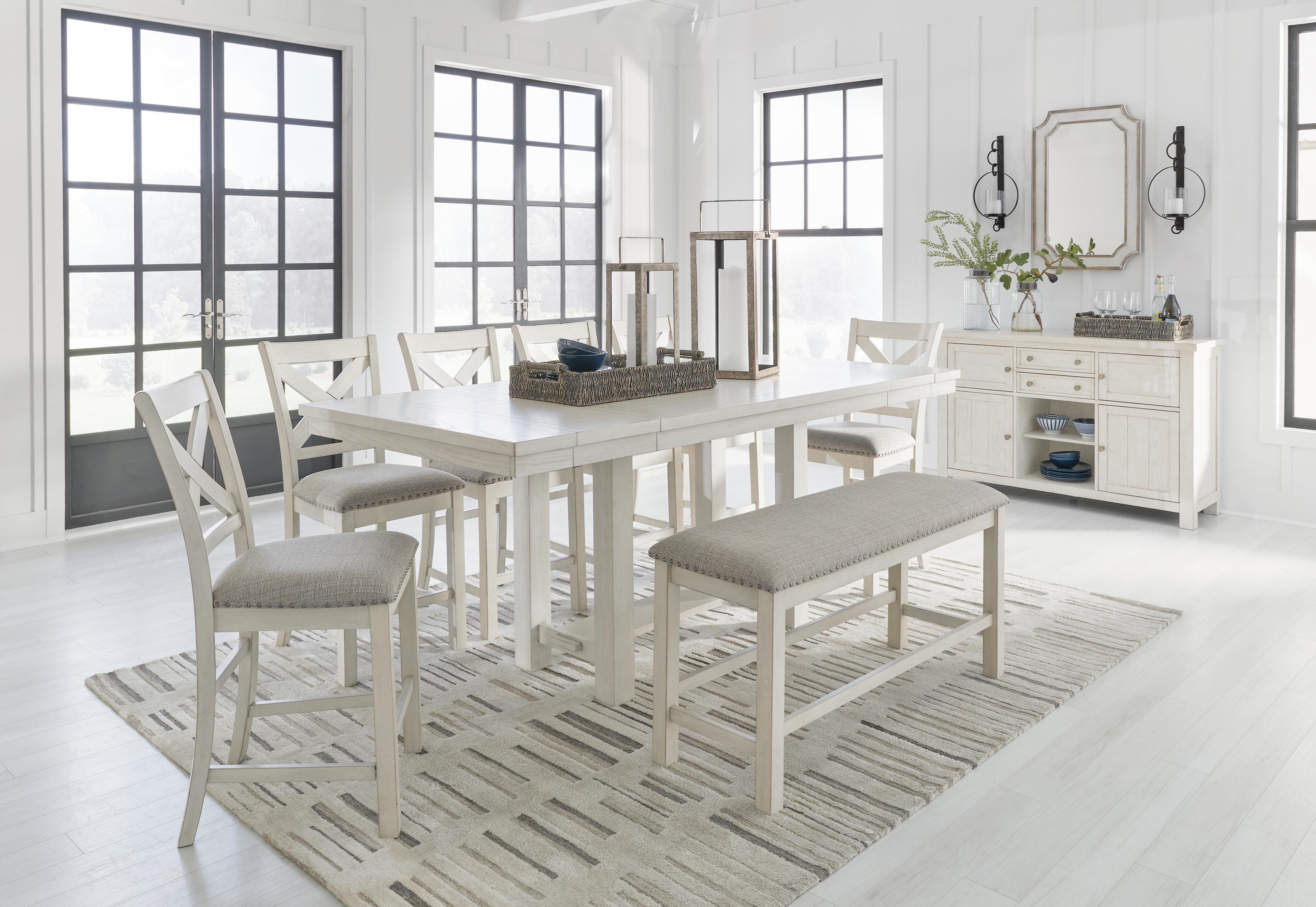 Click here for Robbinsdale Counter Height Dining Table and 6 Bars... prices