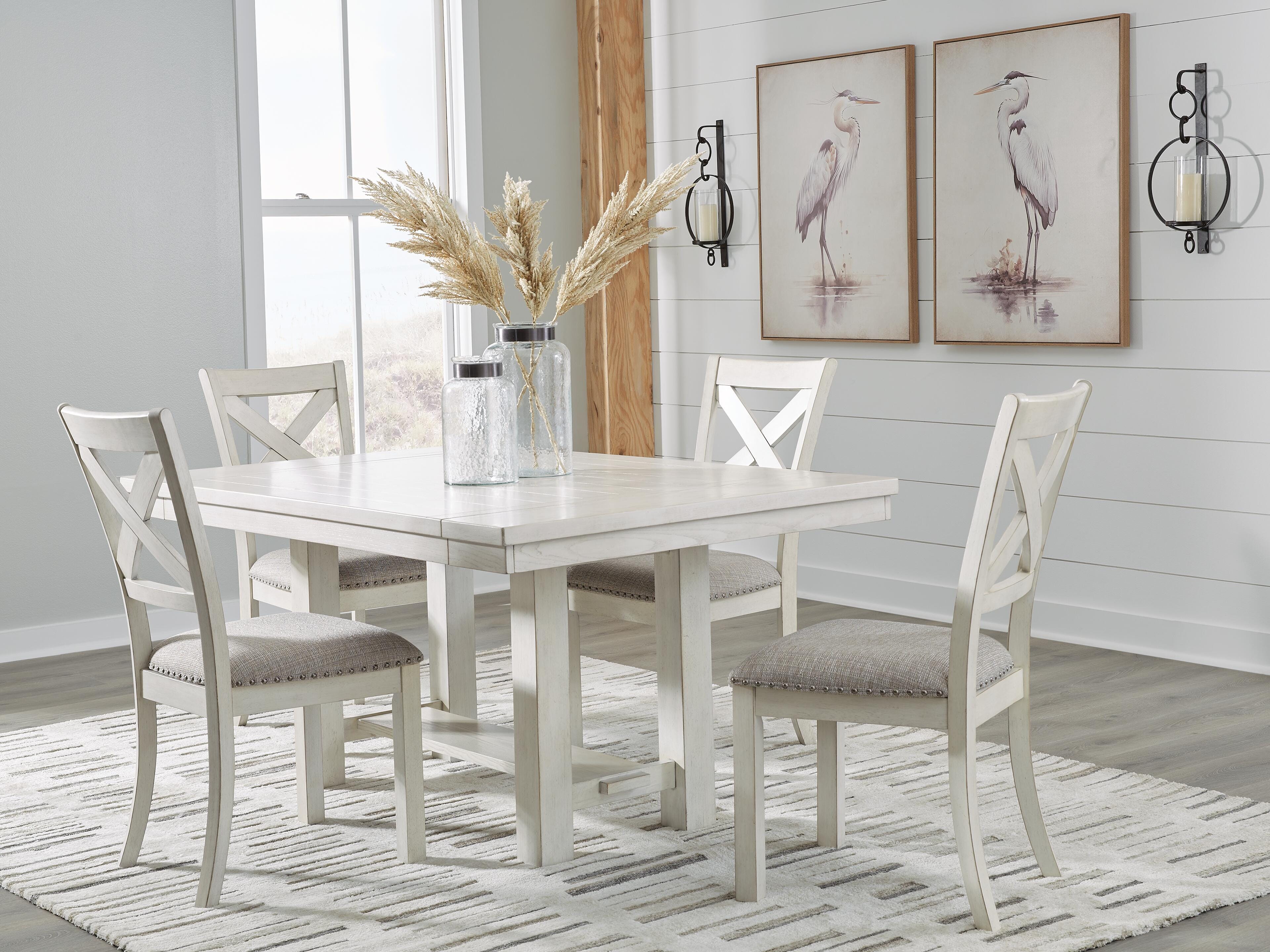 Click here for Robbinsdale Dining Table and 4 Chairs  Antique Whi... prices
