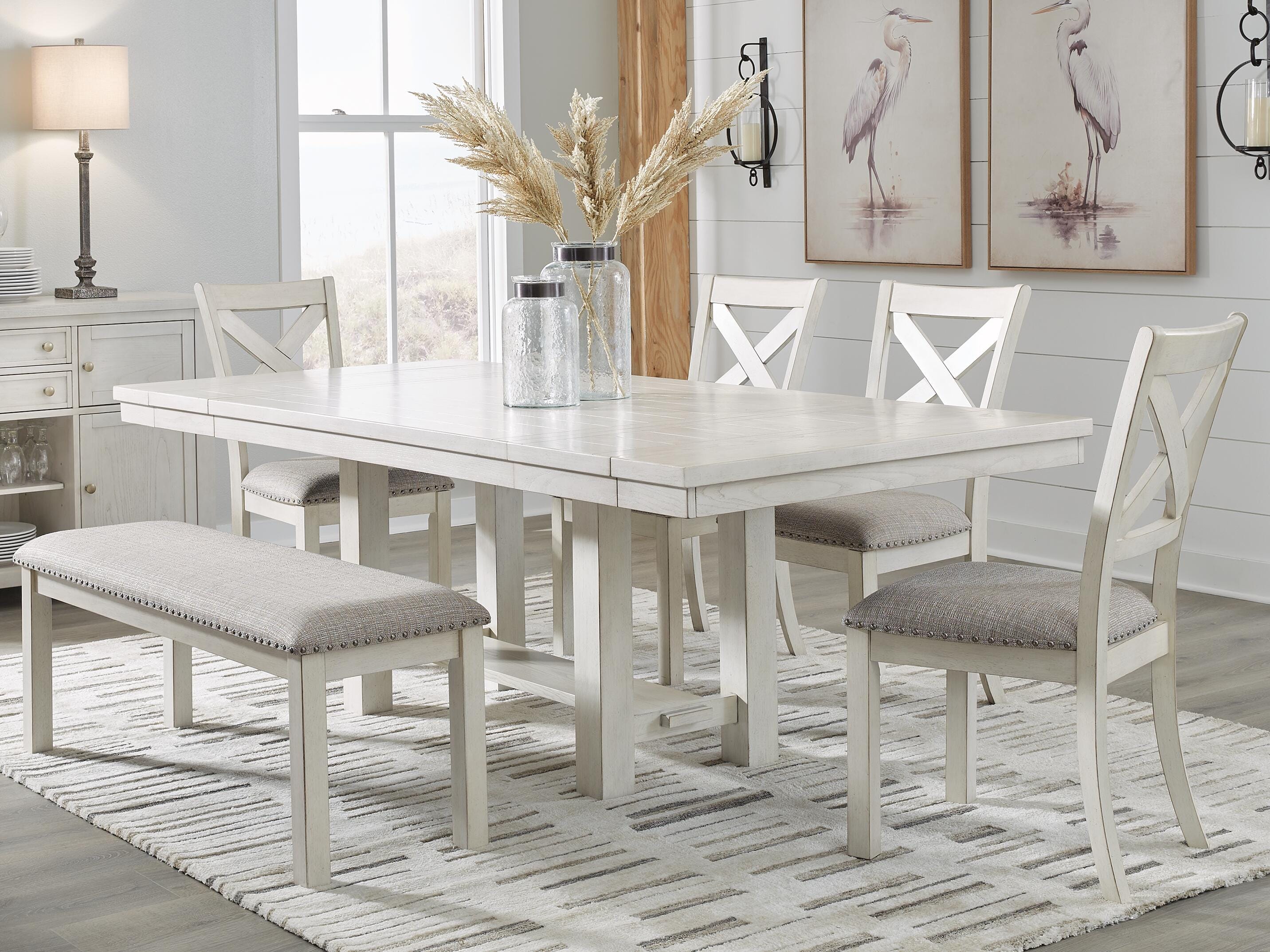 Click here for Robbinsdale Dining Table and 4 Chairs and Bench  A... prices