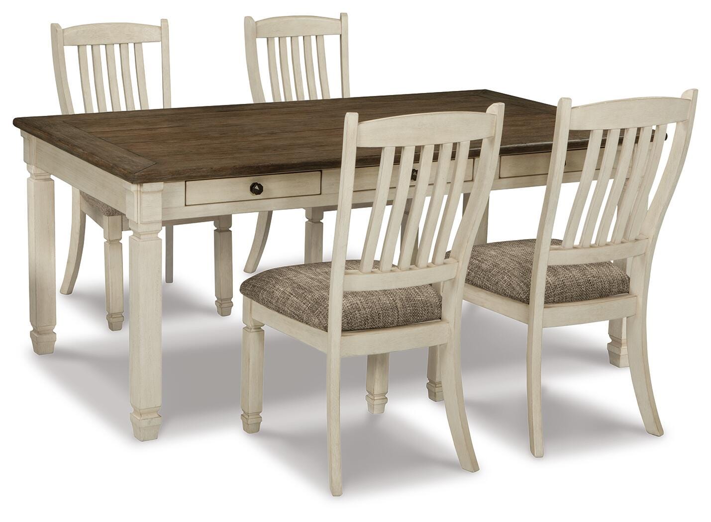 Click here for Bolanburg Dining Table and 4 Chairs  Two-tone prices