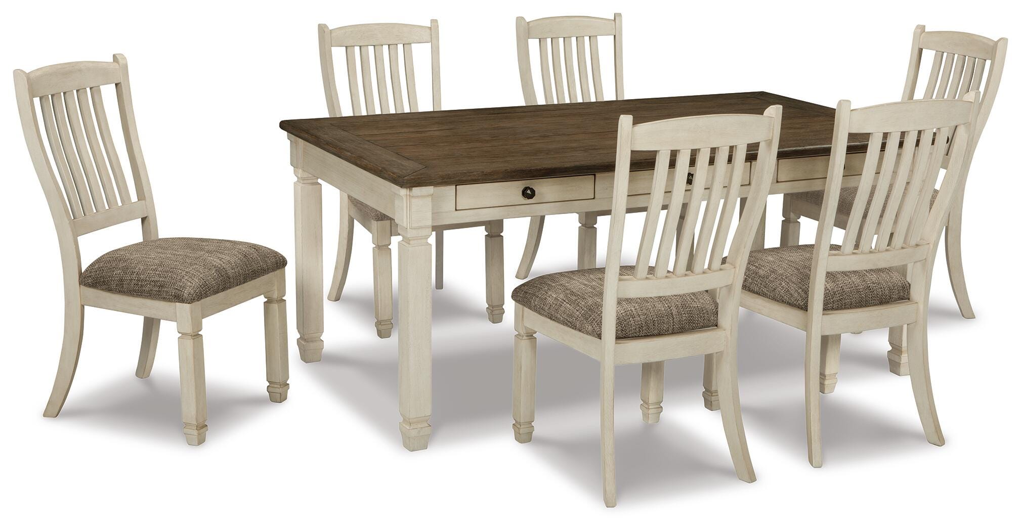 Click here for Bolanburg Dining Table and 6 Chairs  Two-tone prices