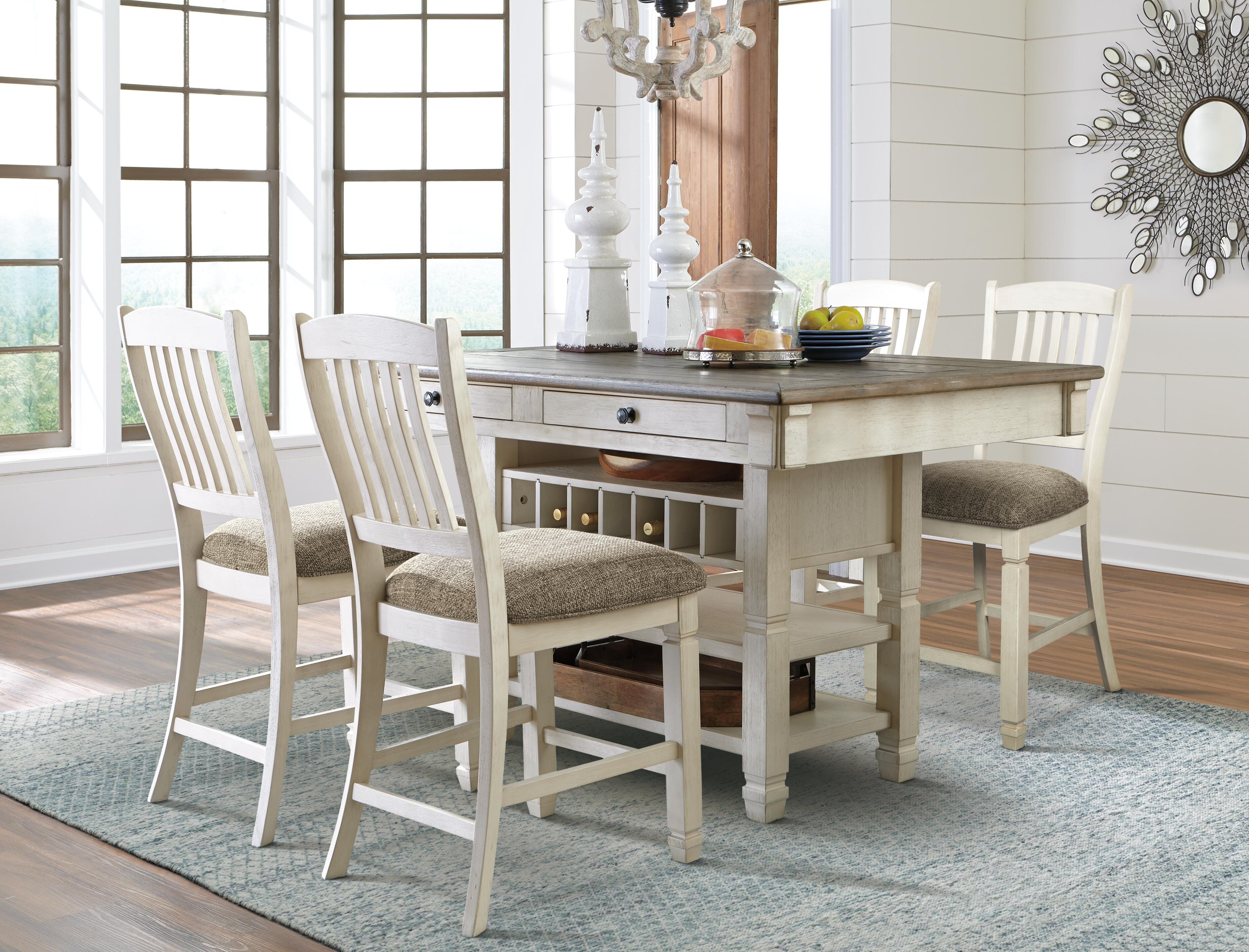 Click here for Bolanburg Counter Height Dining Table and 4 Barsto... prices