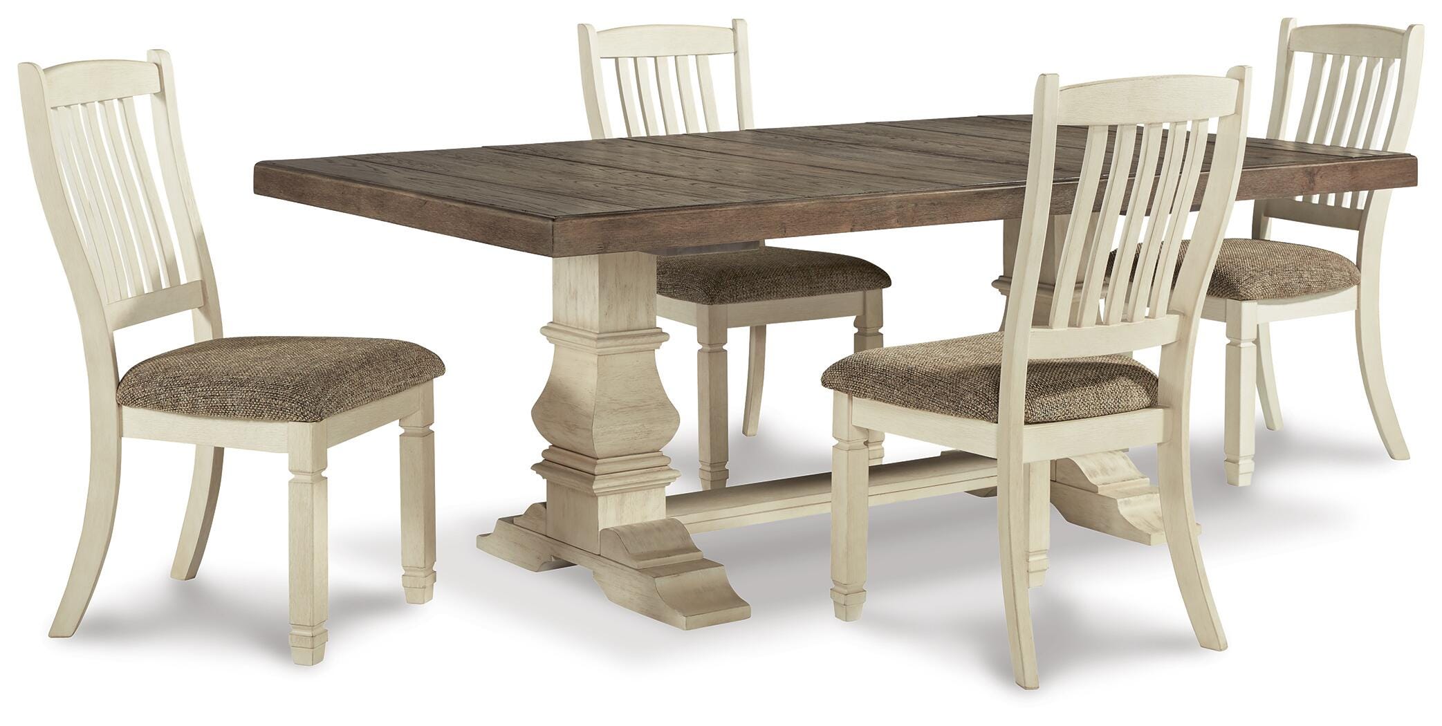 Click here for Bolanburg Dining Table and 4 Chairs  Antique White prices