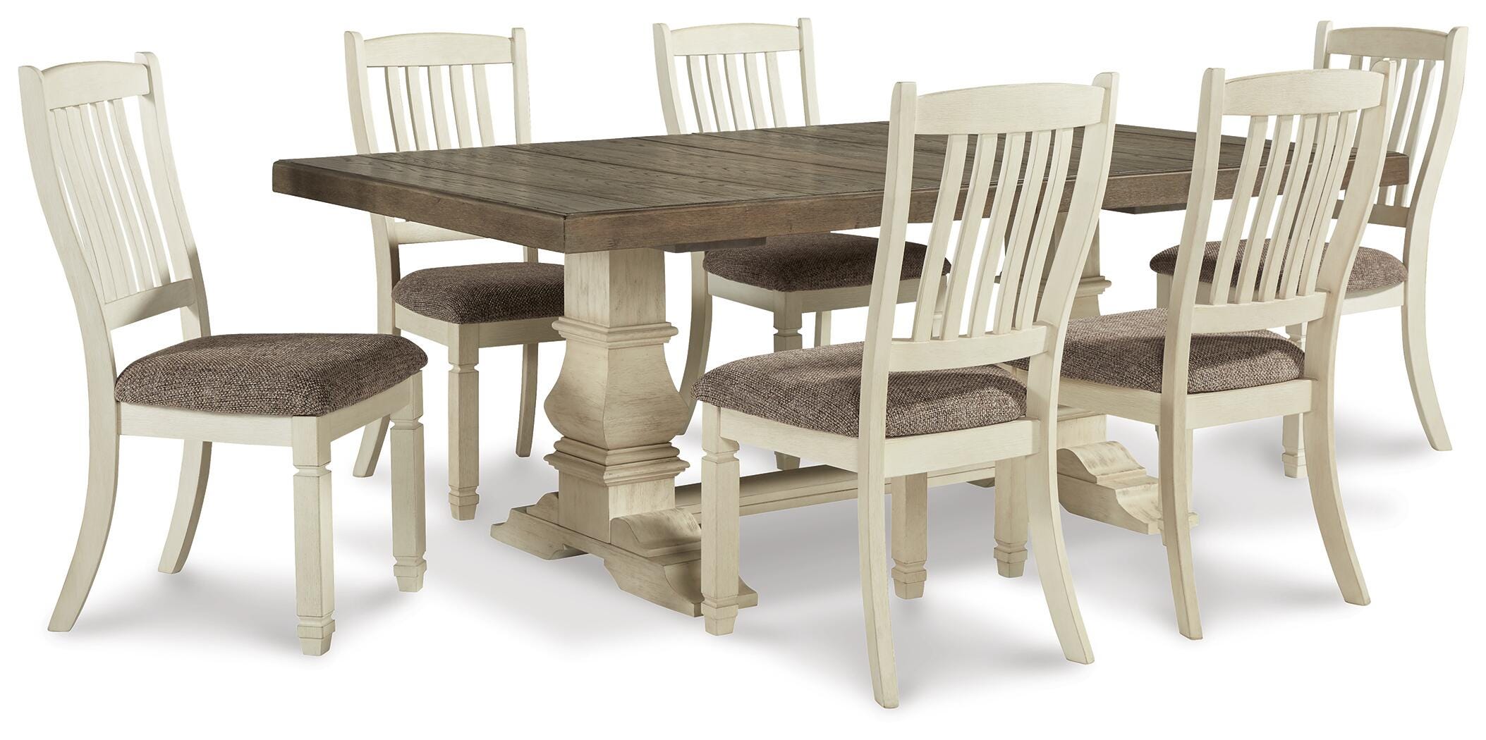 Click here for Bolanburg Dining Table and 6 Chairs  Antique White prices