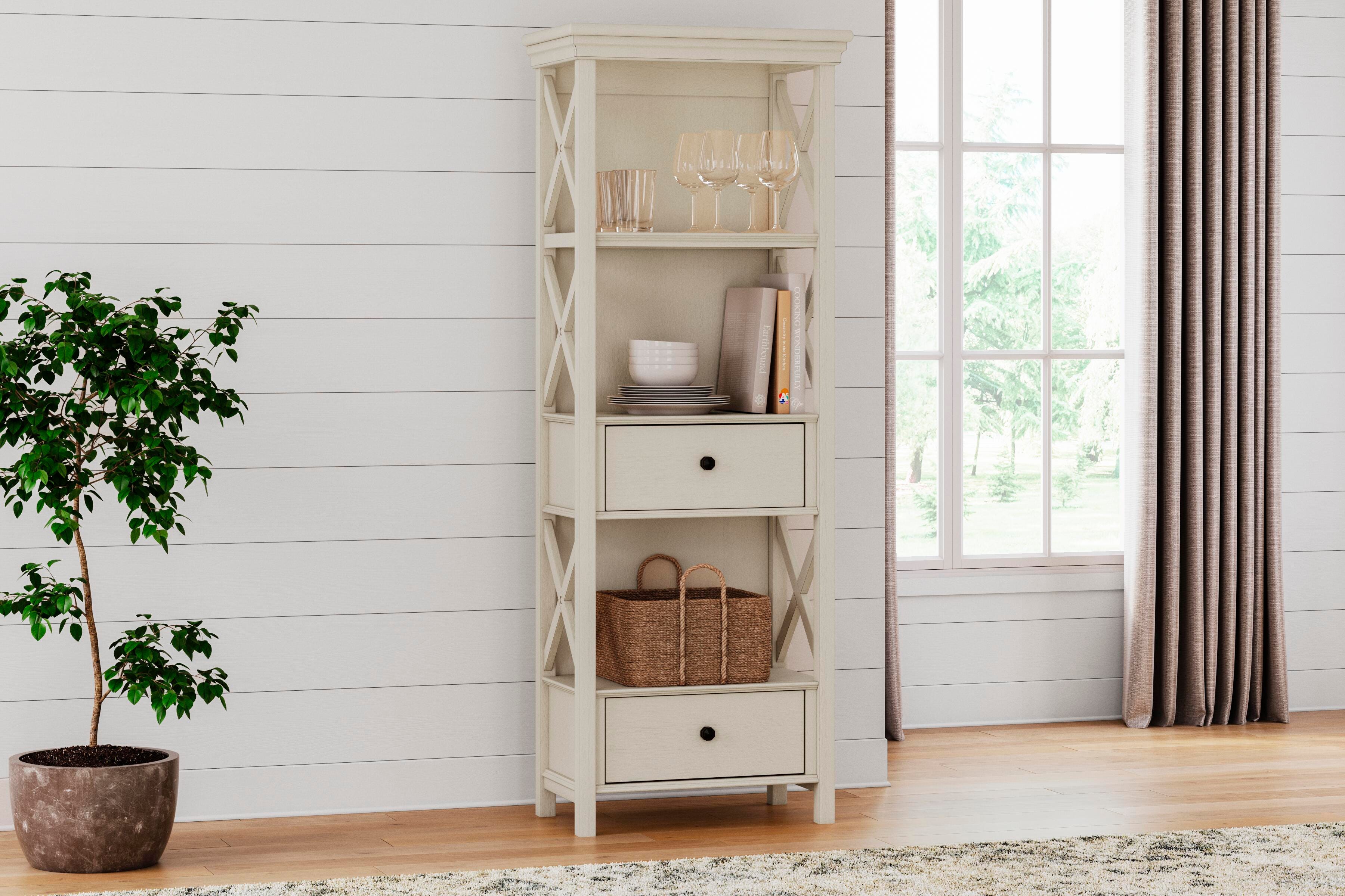 Click here for Bolanburg Tall Display Cabinet with 2 Drawers and... prices