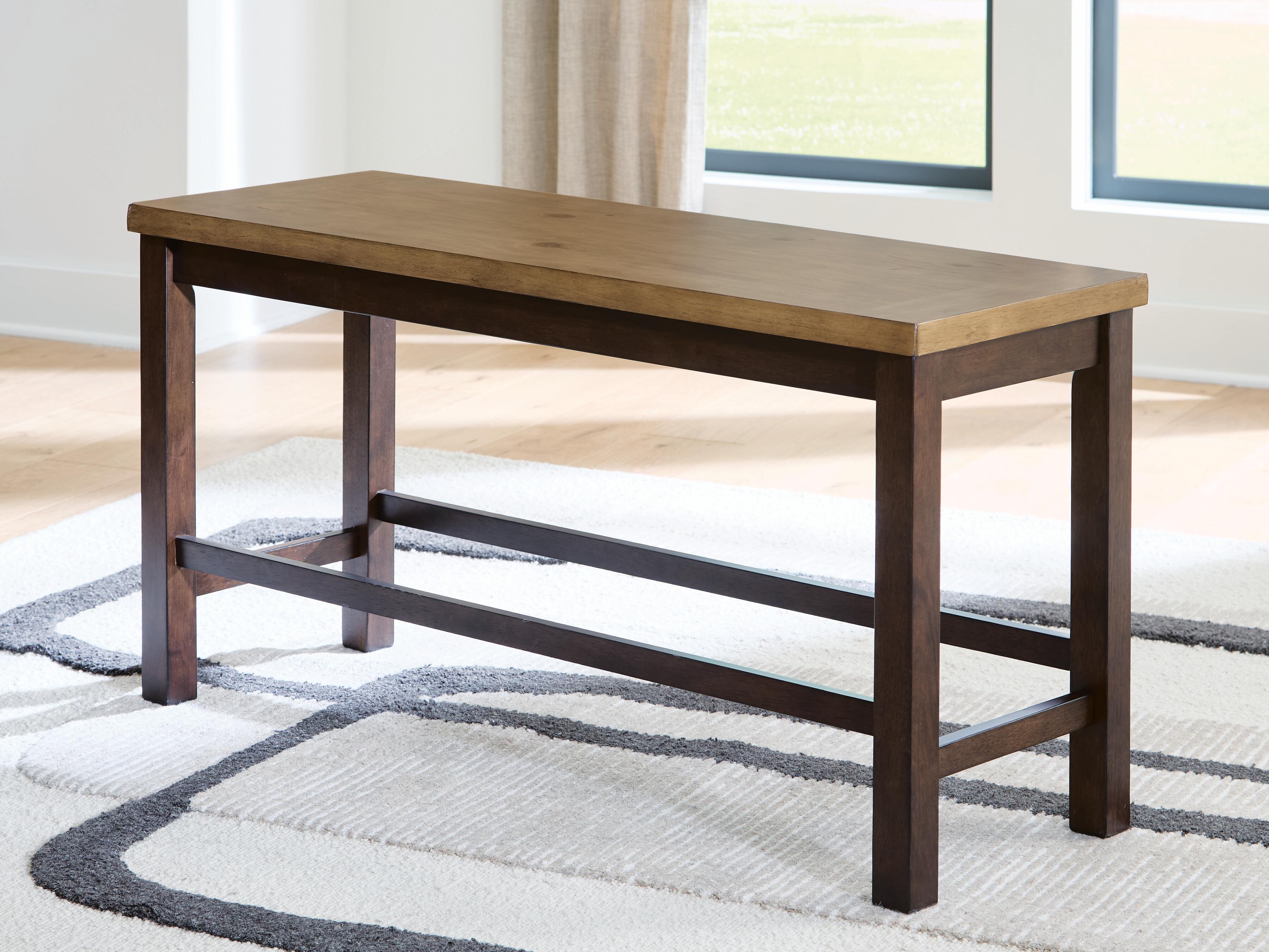 Click here for Anixburg Counter Height Dining Bench  Light Brown/... prices