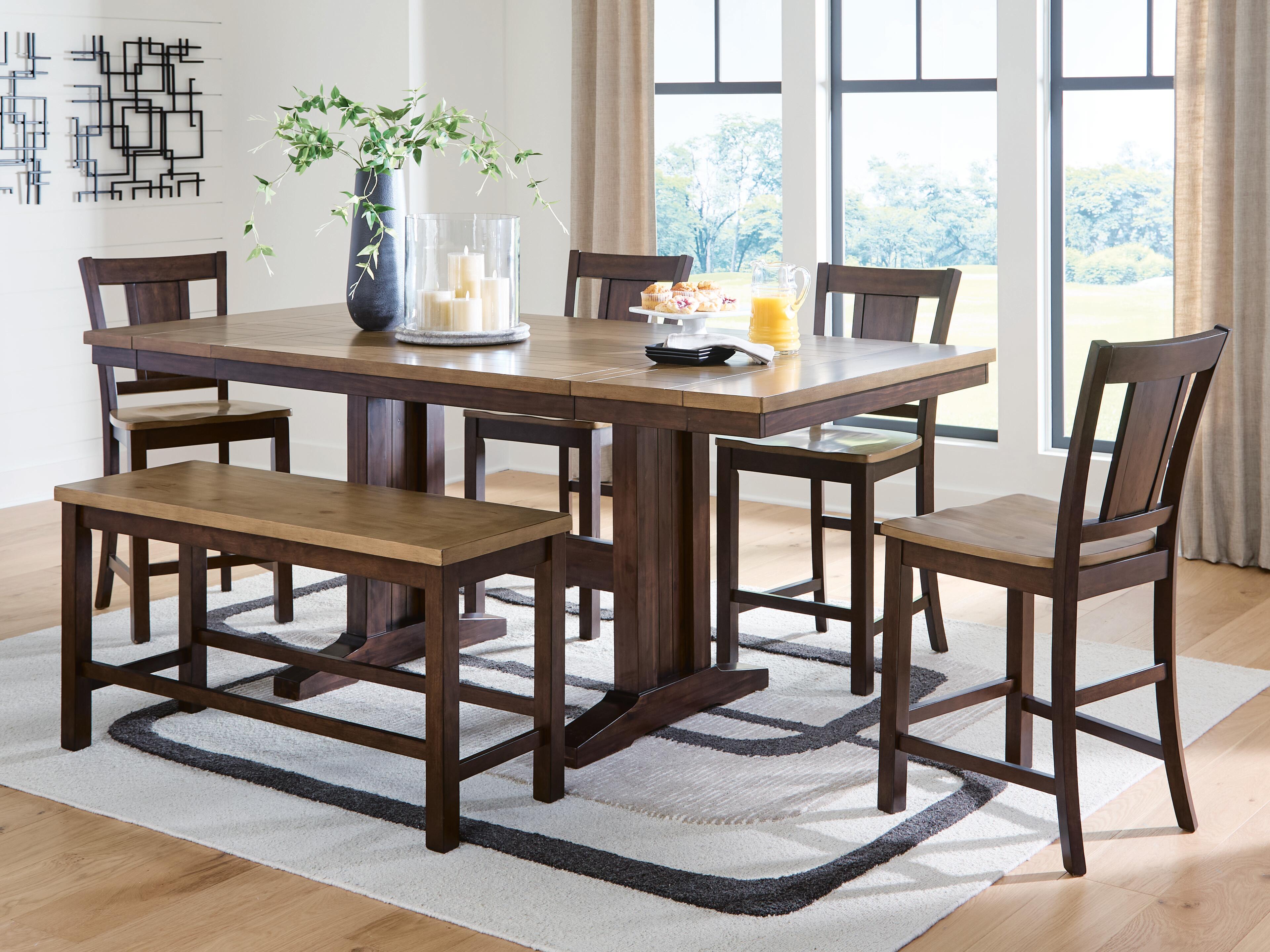 Click here for Anixburg Counter Height Dining Table and 4 Barstoo... prices