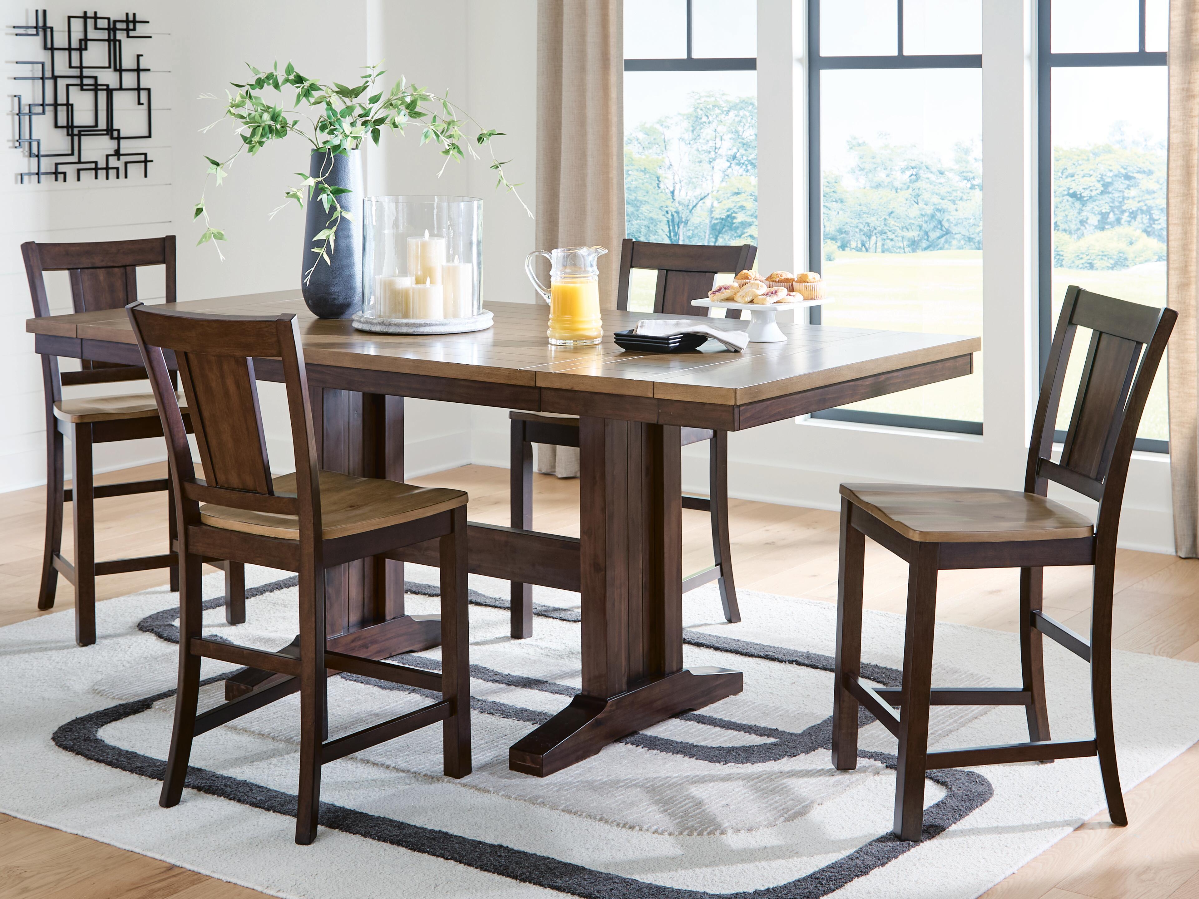 Click here for Anixburg Counter Height Dining Table and 4 Barstoo... prices