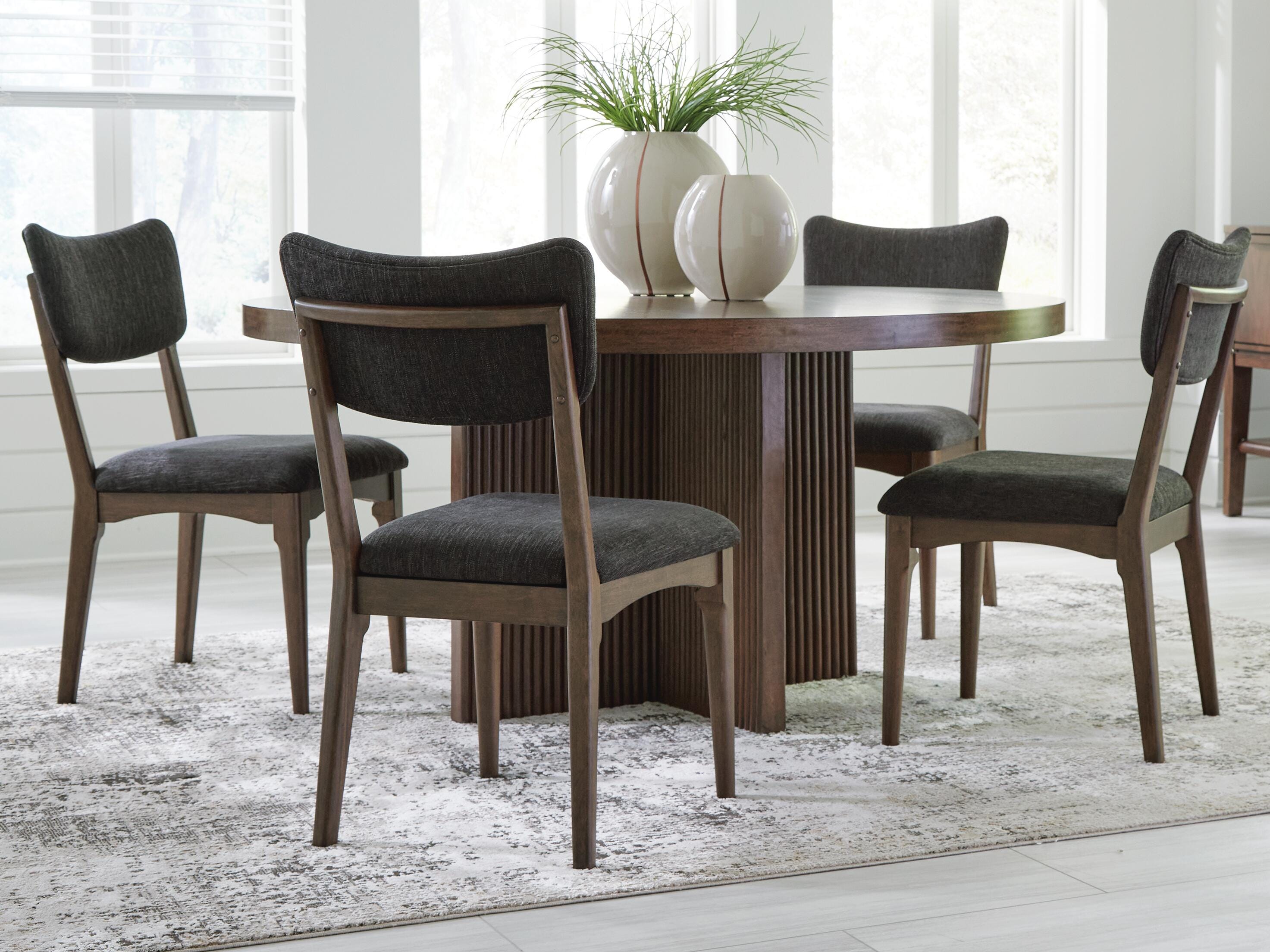 Click here for Korestone Dining Table and 4 Chairs  Dark Brown prices