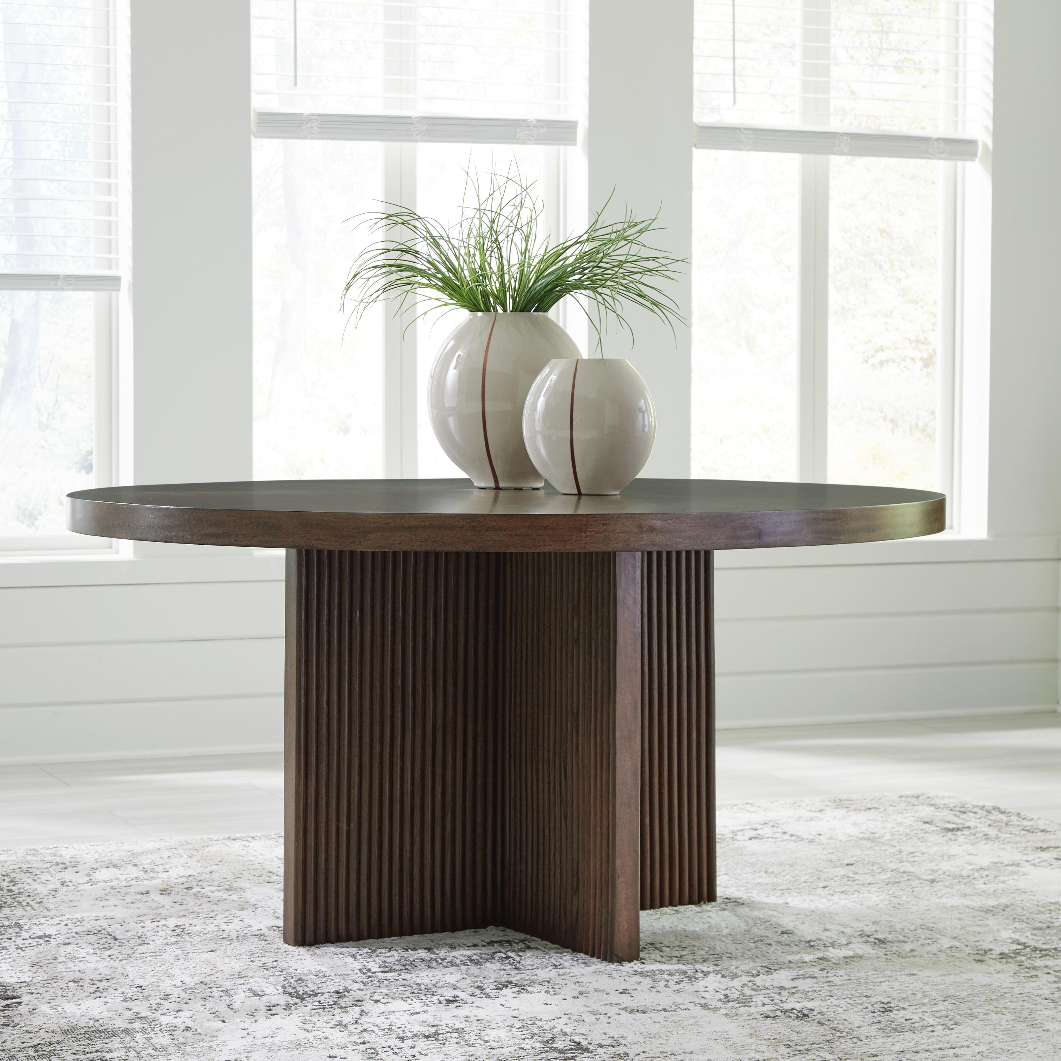 Click here for Korestone Dining Table  Dark Brown  Wood prices