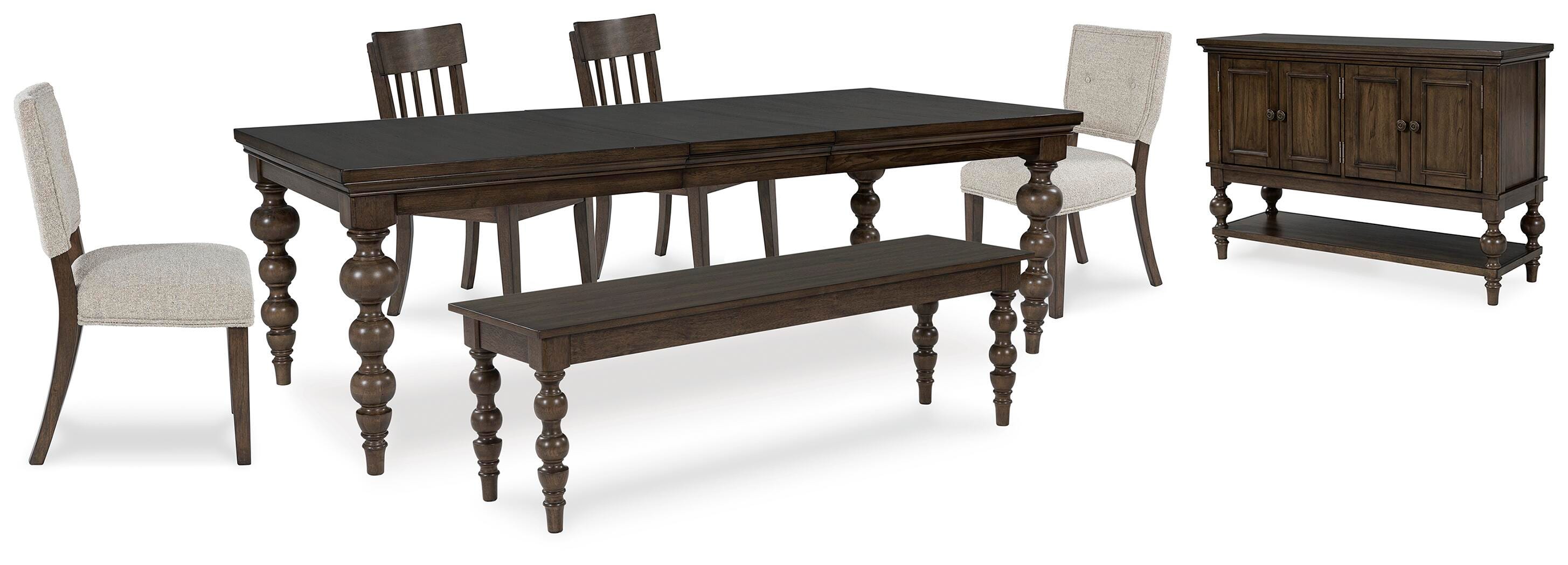 Click here for Veramond Dining Table and 4 Chairs and Bench with... prices