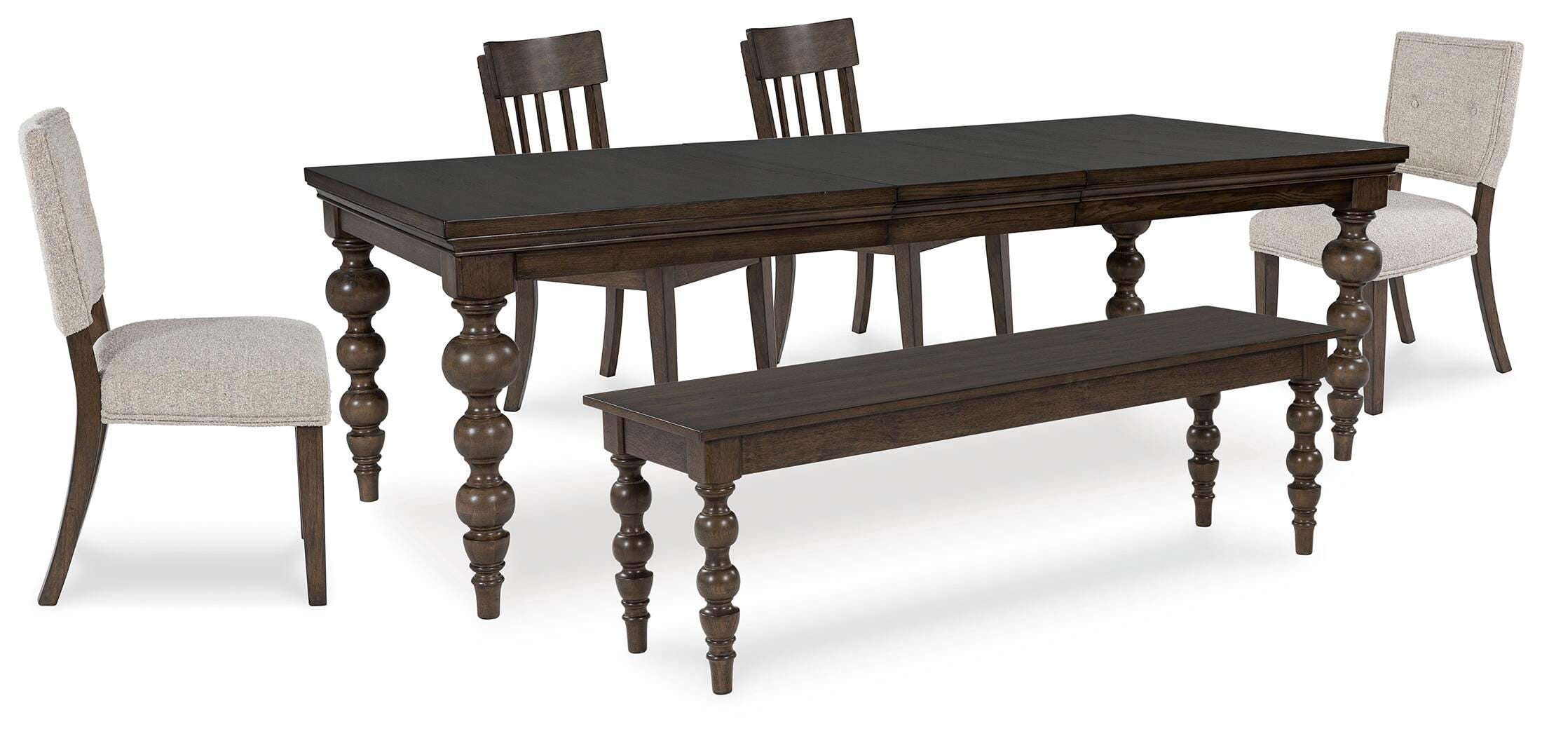 Click here for Veramond Dining Table and 4 Chairs and Bench  Dark... prices