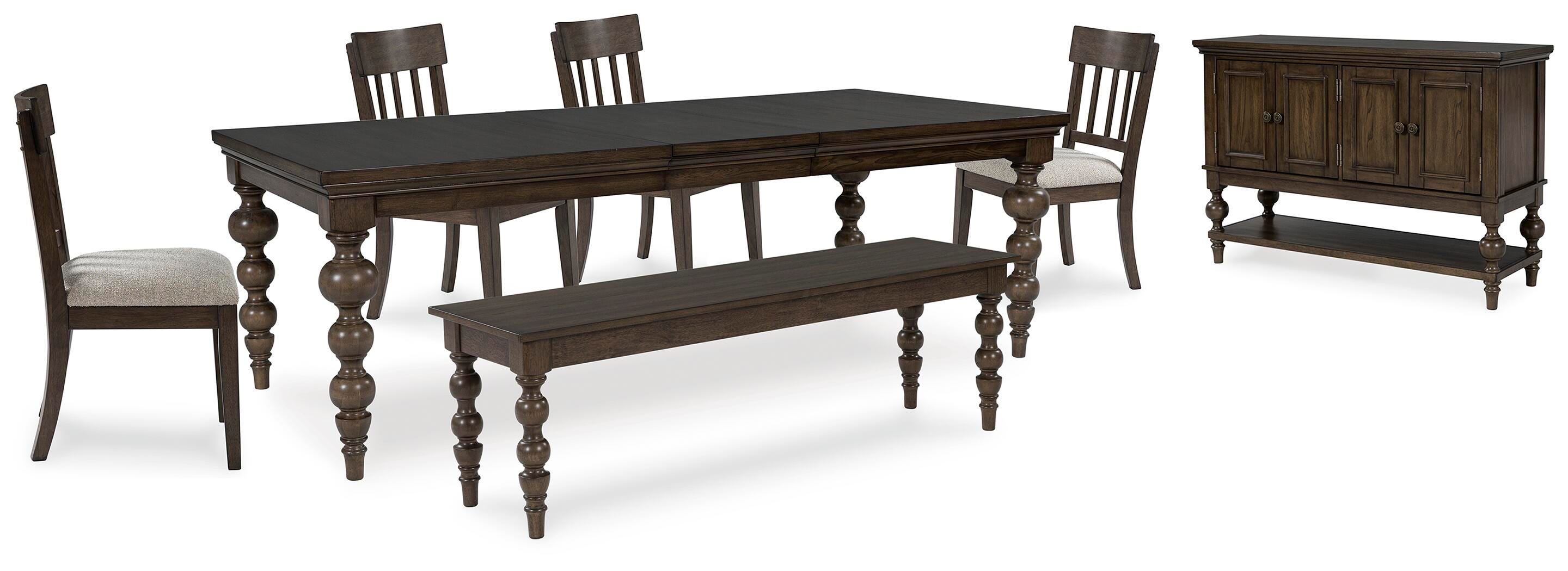 Click here for Veramond Dining Table and 4 Chairs and Bench with... prices