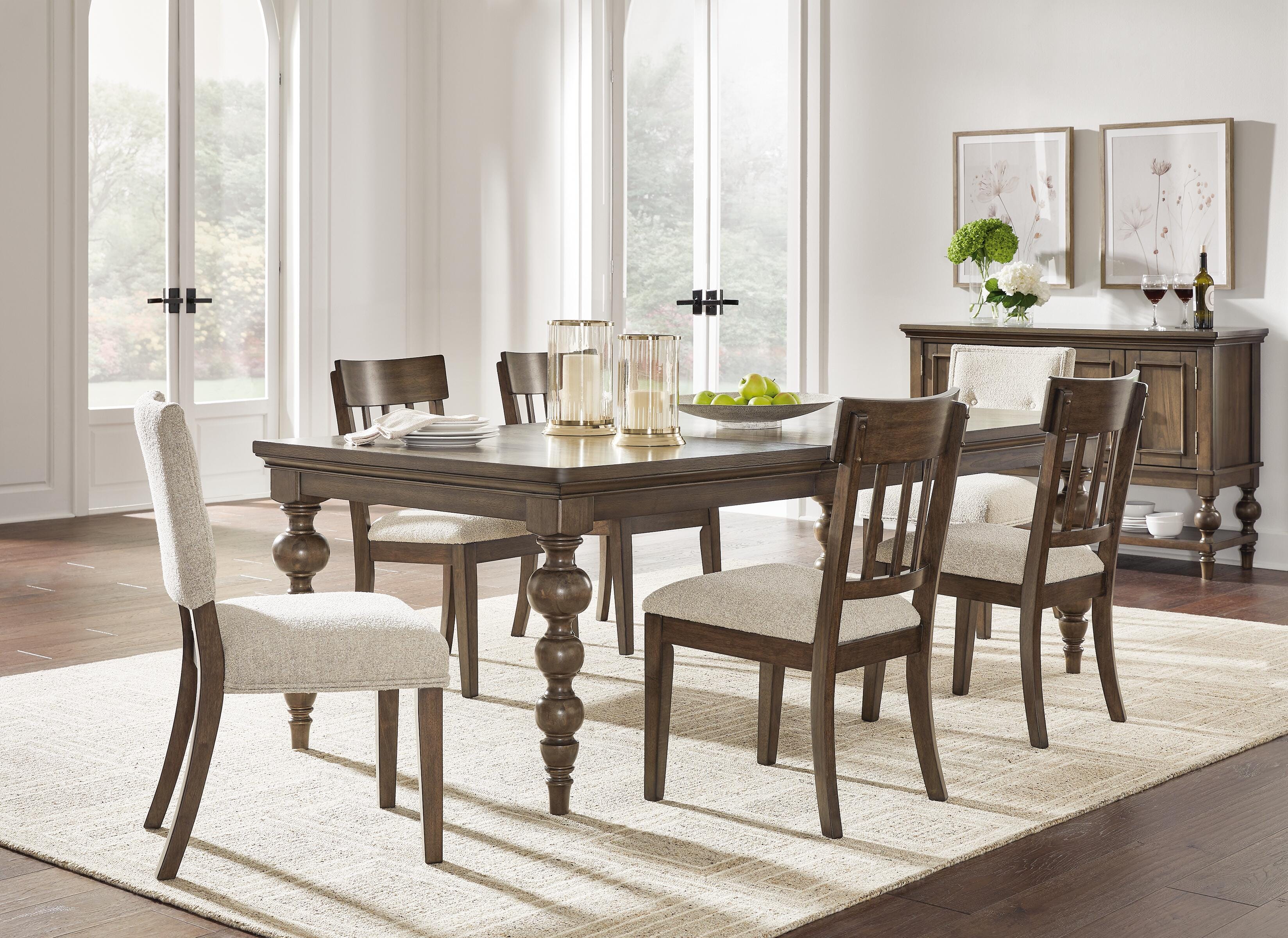 Click here for Veramond Dining Table and 6 Chairs  Dark Brown prices