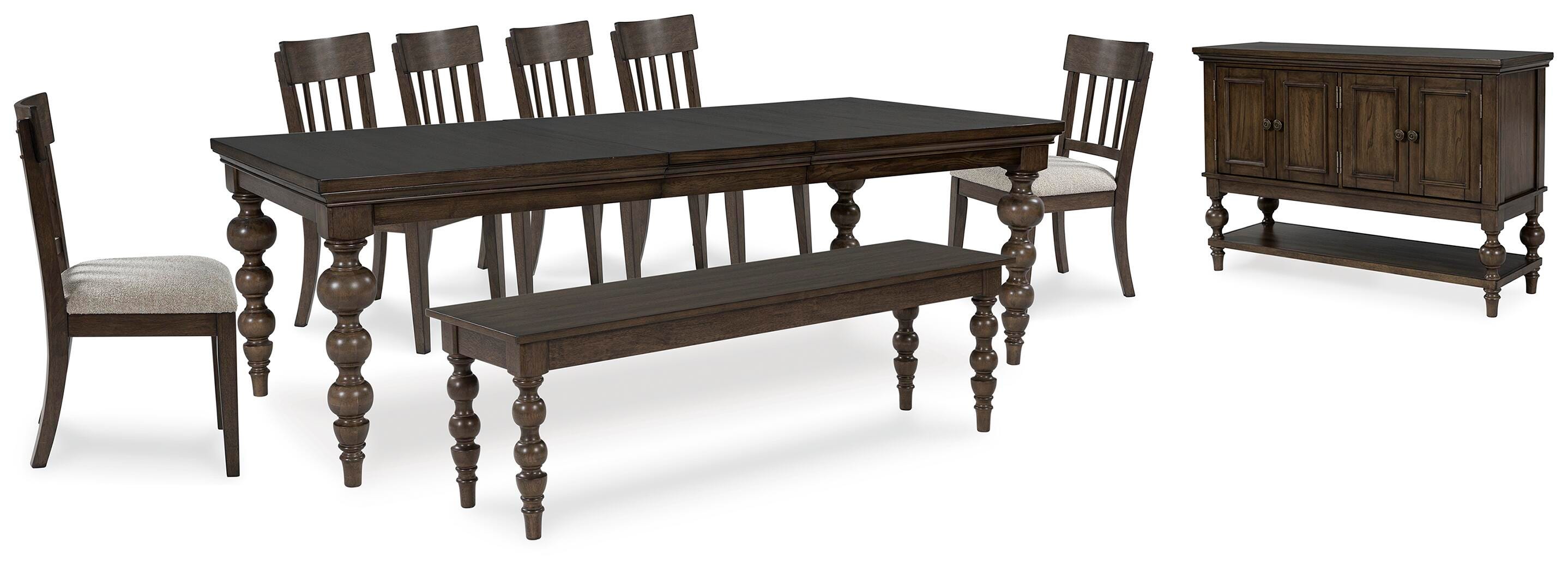 Click here for Veramond Dining Table and 6 Chairs and Bench with... prices