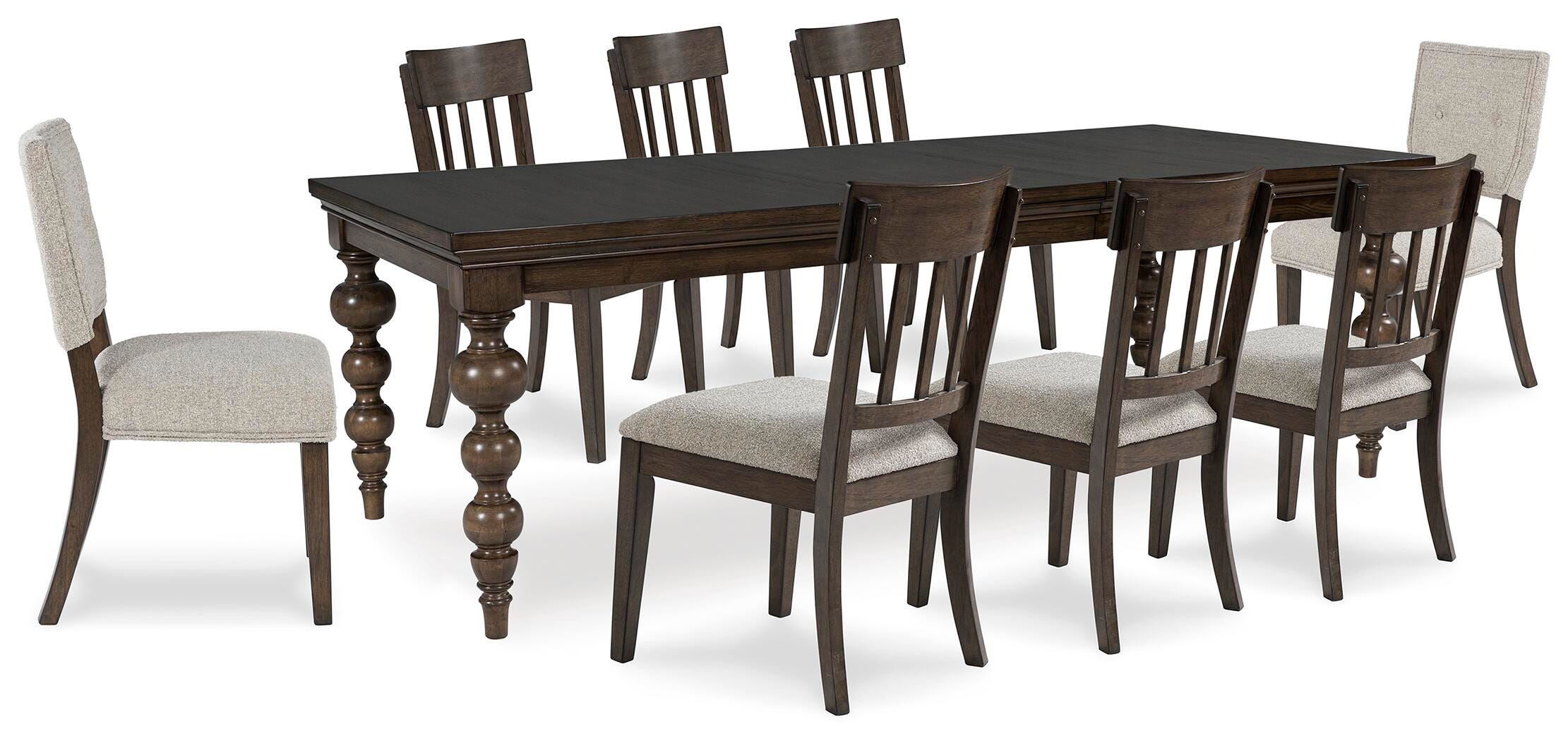 Click here for Veramond Dining Table and 8 Chairs  Dark Brown prices