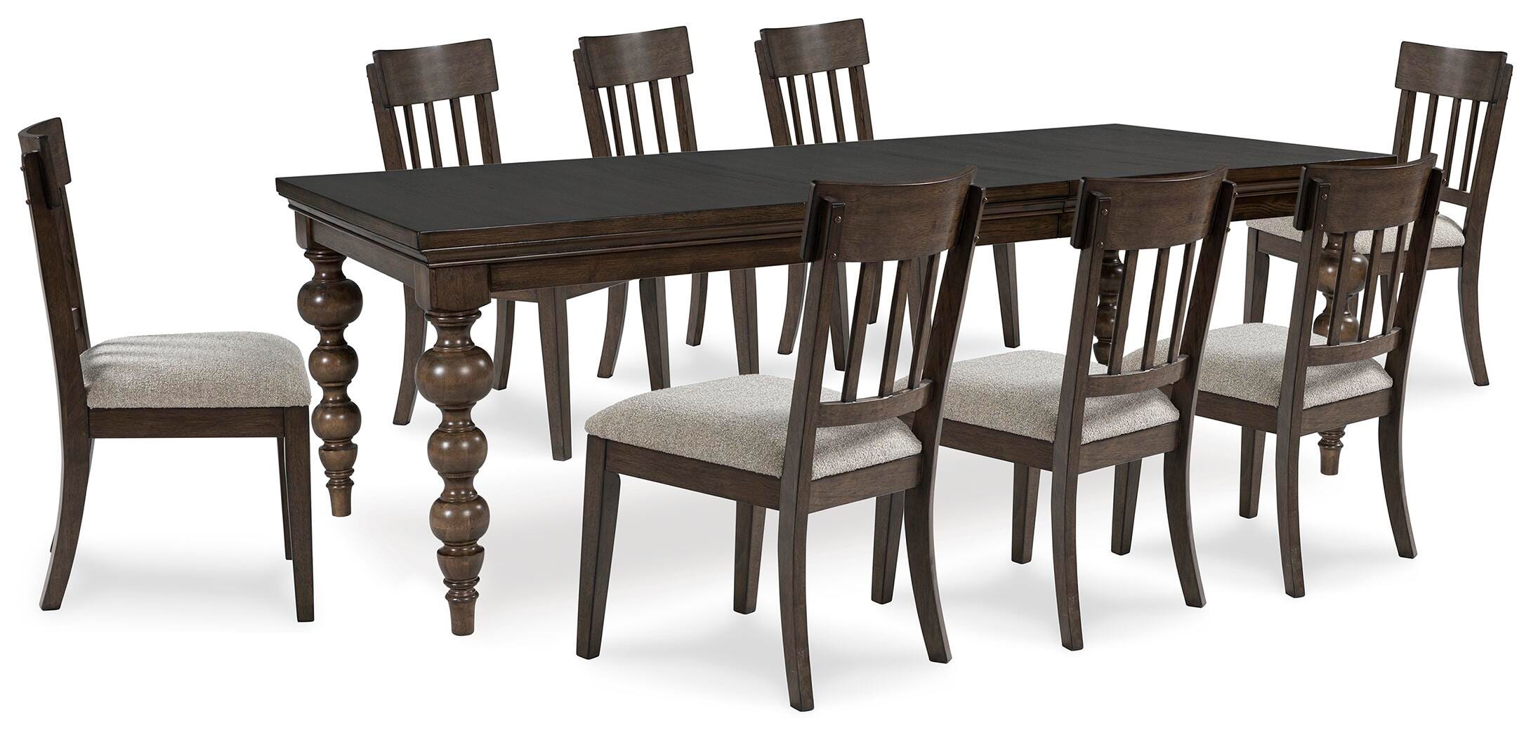 Click here for Veramond Dining Table and 8 Chairs  Dark Brown prices