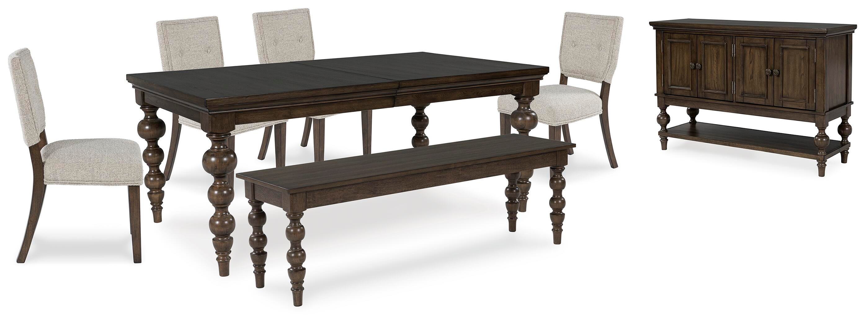 Click here for Veramond Dining Table and 4 Chairs and Bench with... prices
