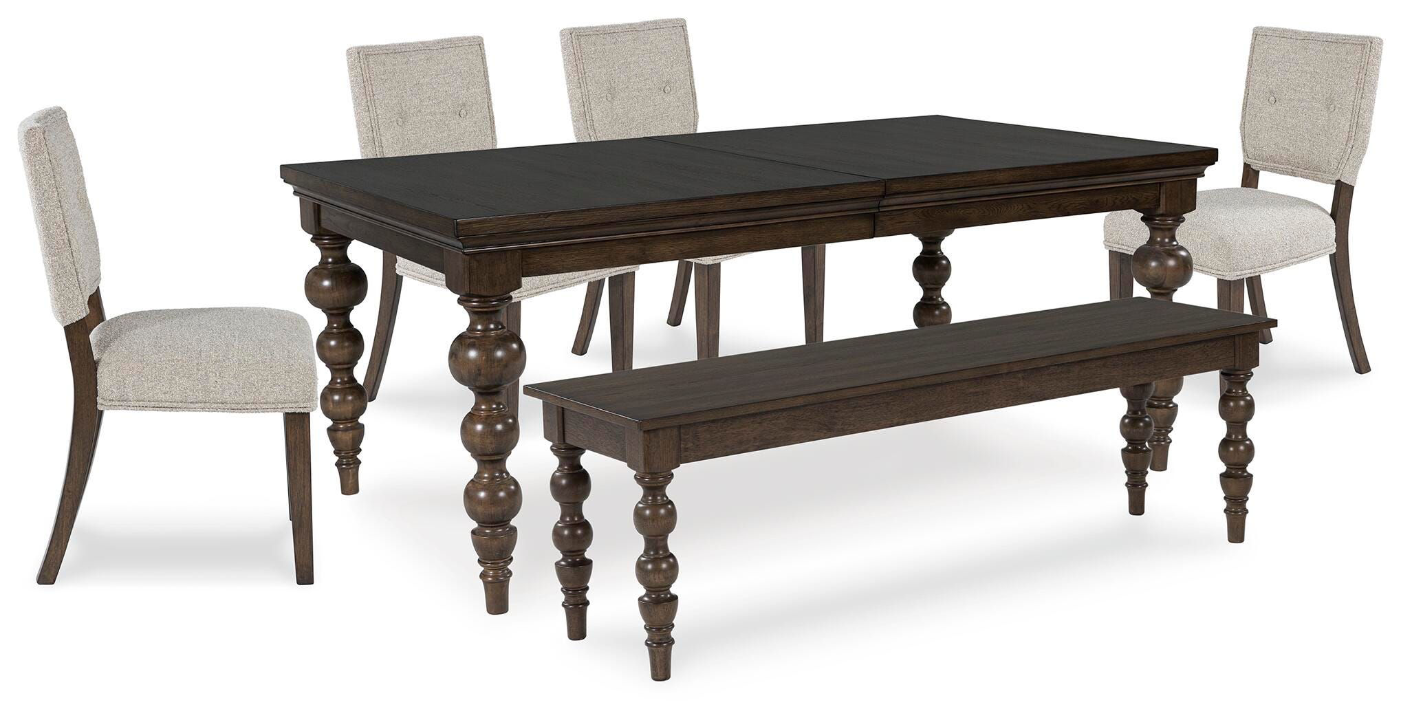 Click here for Veramond Dining Table and 4 Chairs and Bench  Dark... prices