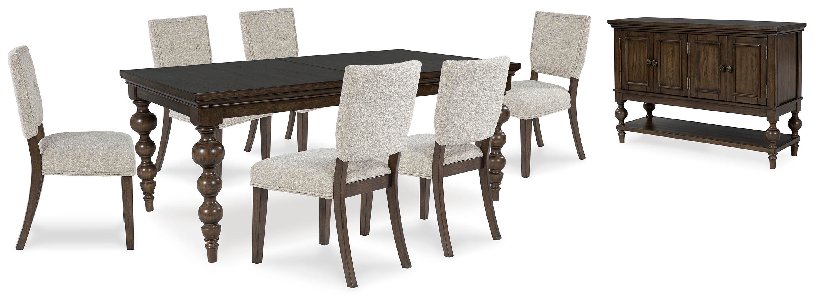 Click here for Veramond Dining Table and 6 Chairs with Storage  D... prices