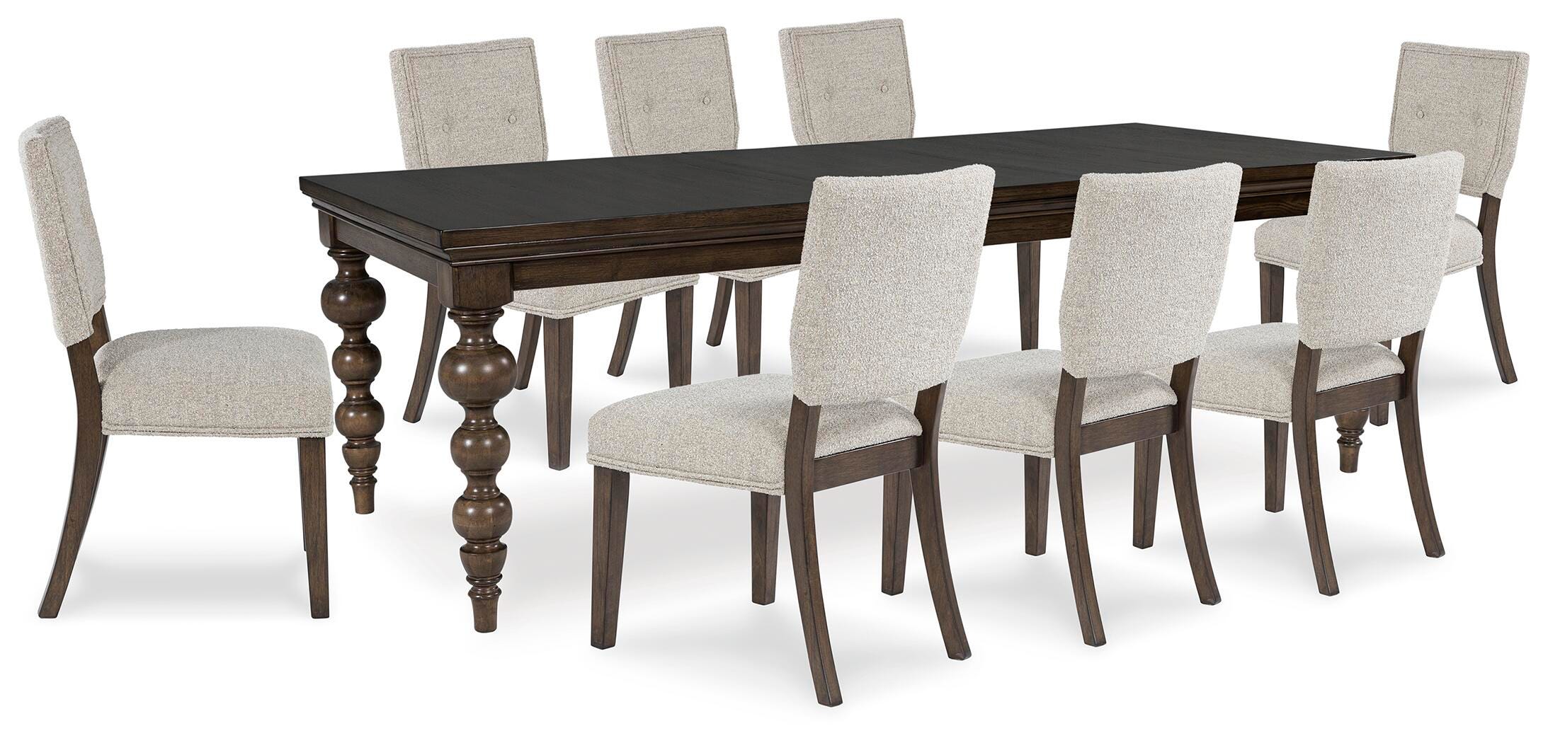 Click here for Veramond Dining Table and 8 Chairs  Dark Brown prices