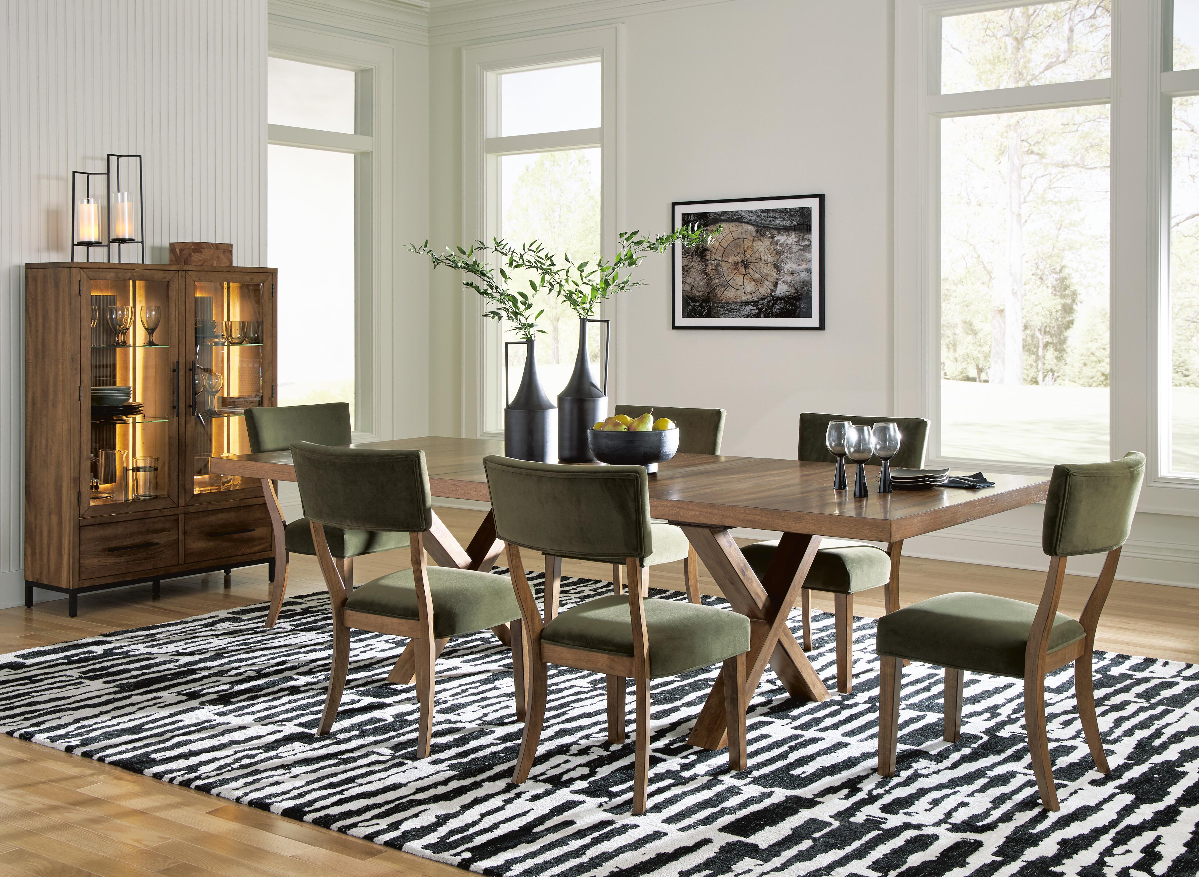 Click here for Steenlage Dining Table and 6 Chairs  Brown prices