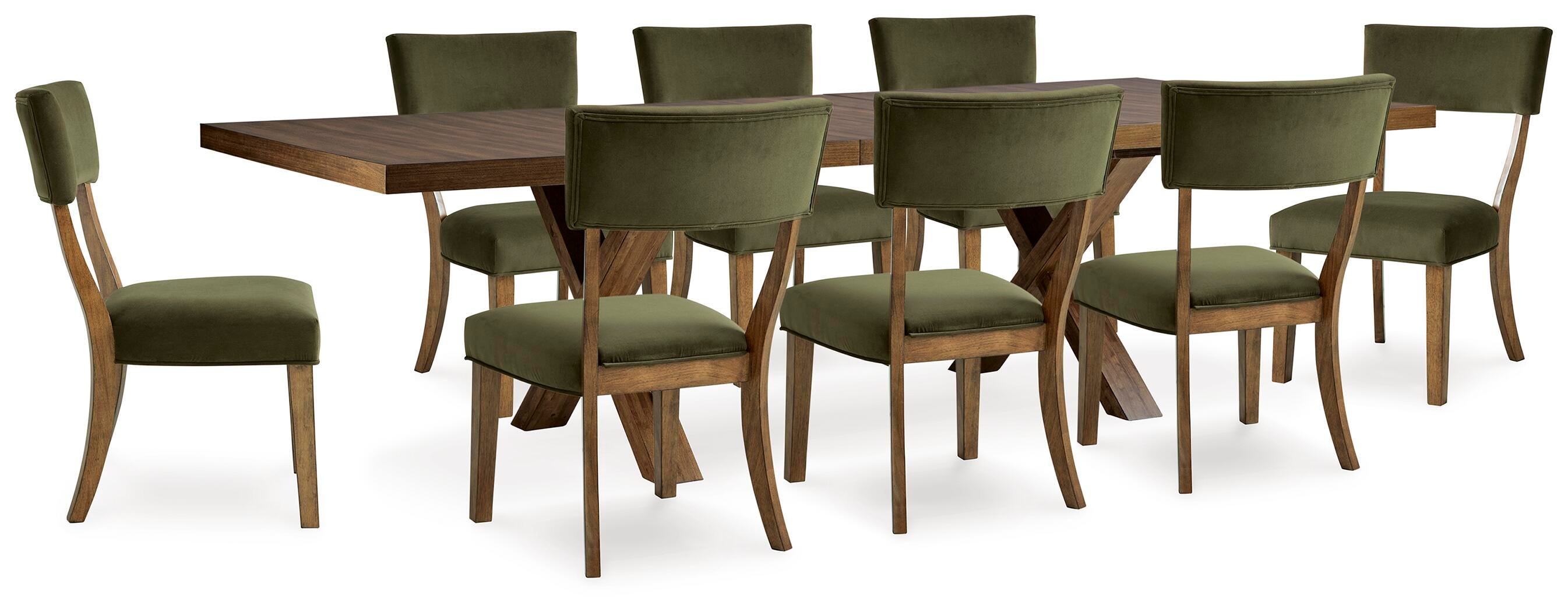 Click here for Steenlage Dining Table and 8 Chairs  Brown prices