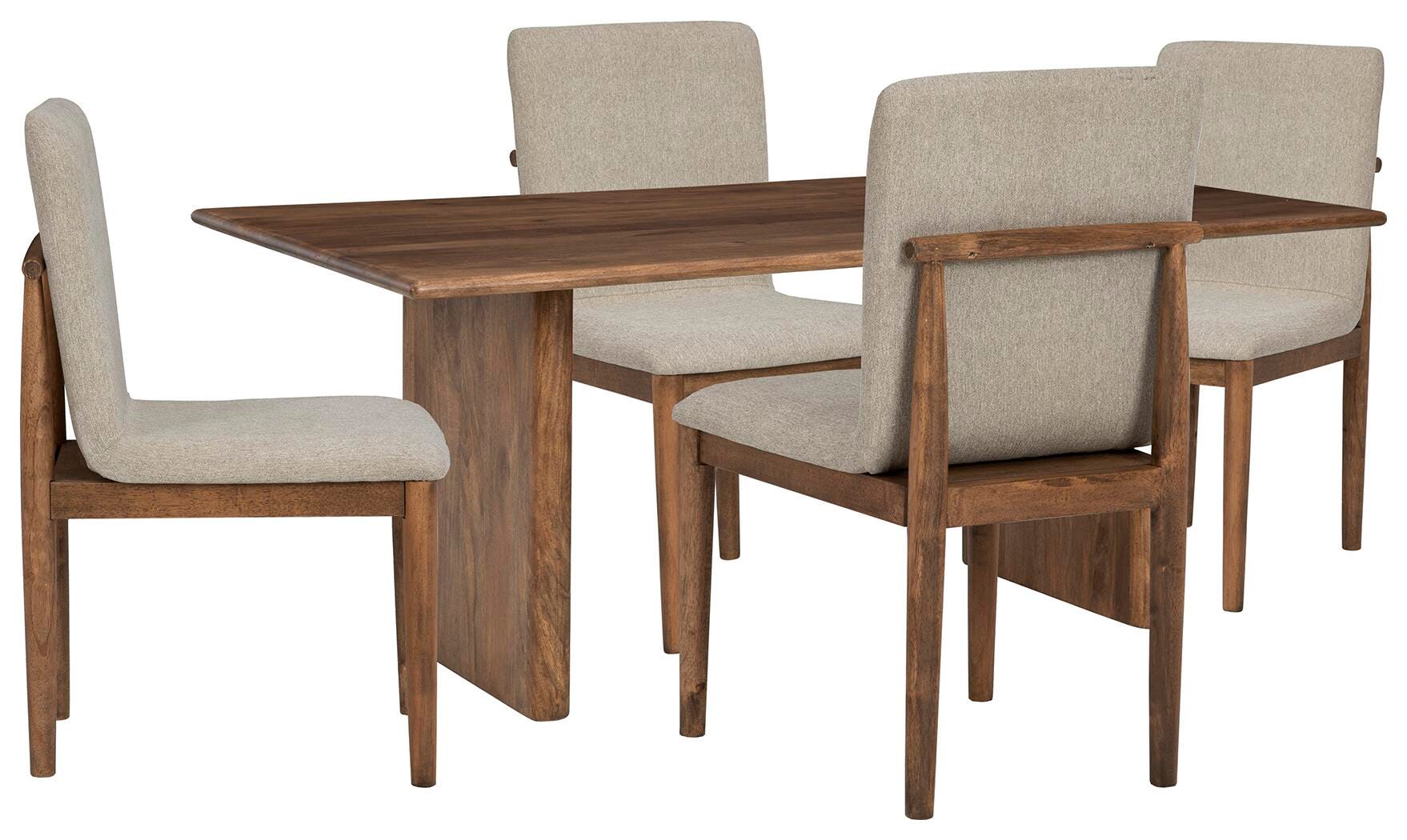 Click here for Isanti Dining Table and 4 Chairs  Light Brown prices