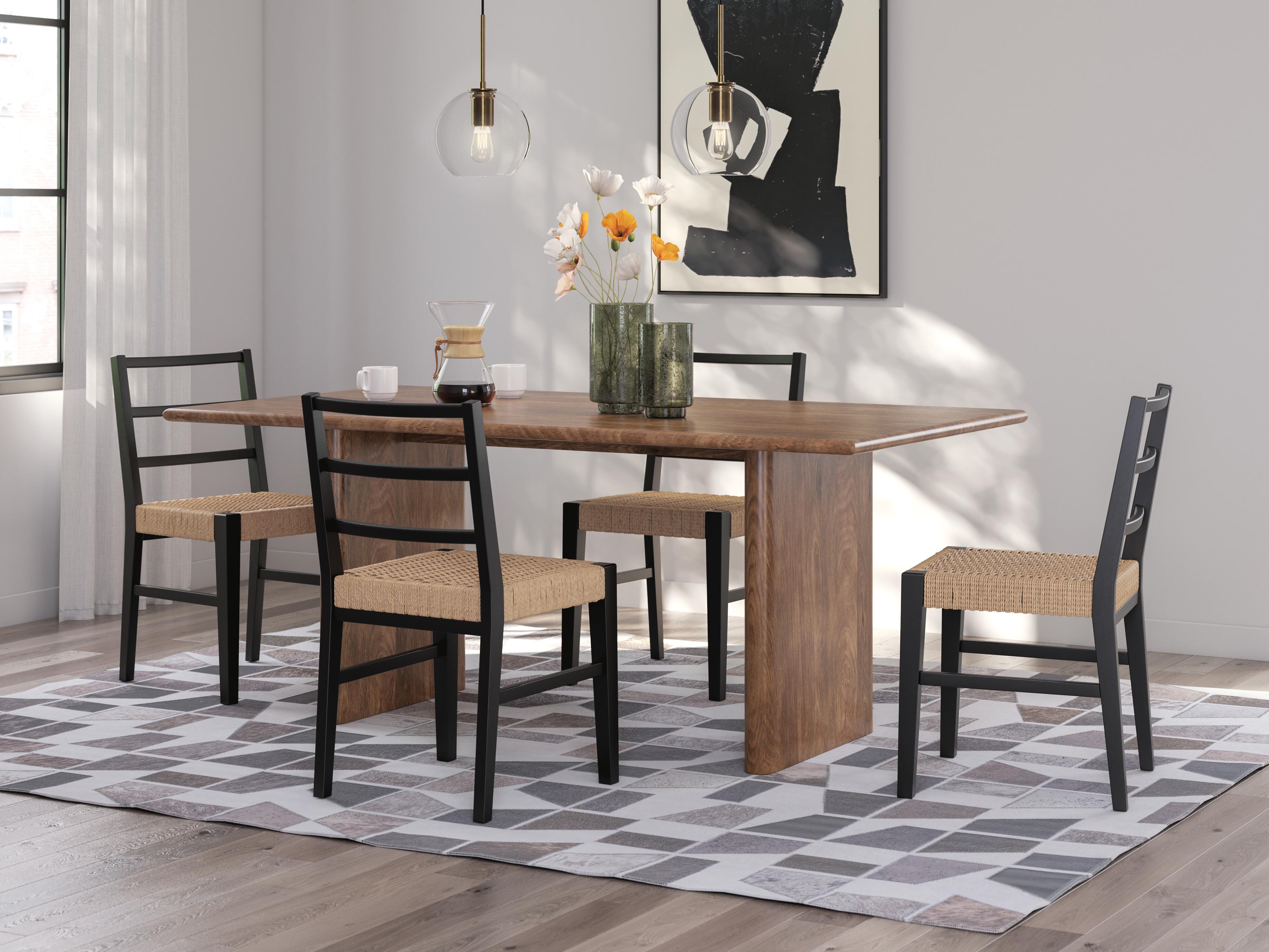 Click here for Isanti Dining Table and 4 Chairs  Light Brown prices