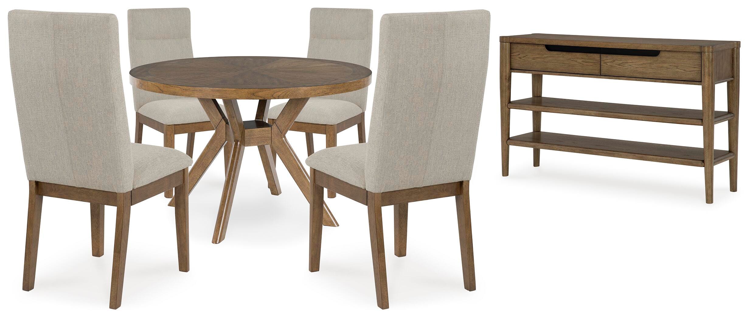 Click here for Roanhowe Dining Table and 4 Next-Gen Nuvella™ Perf... prices