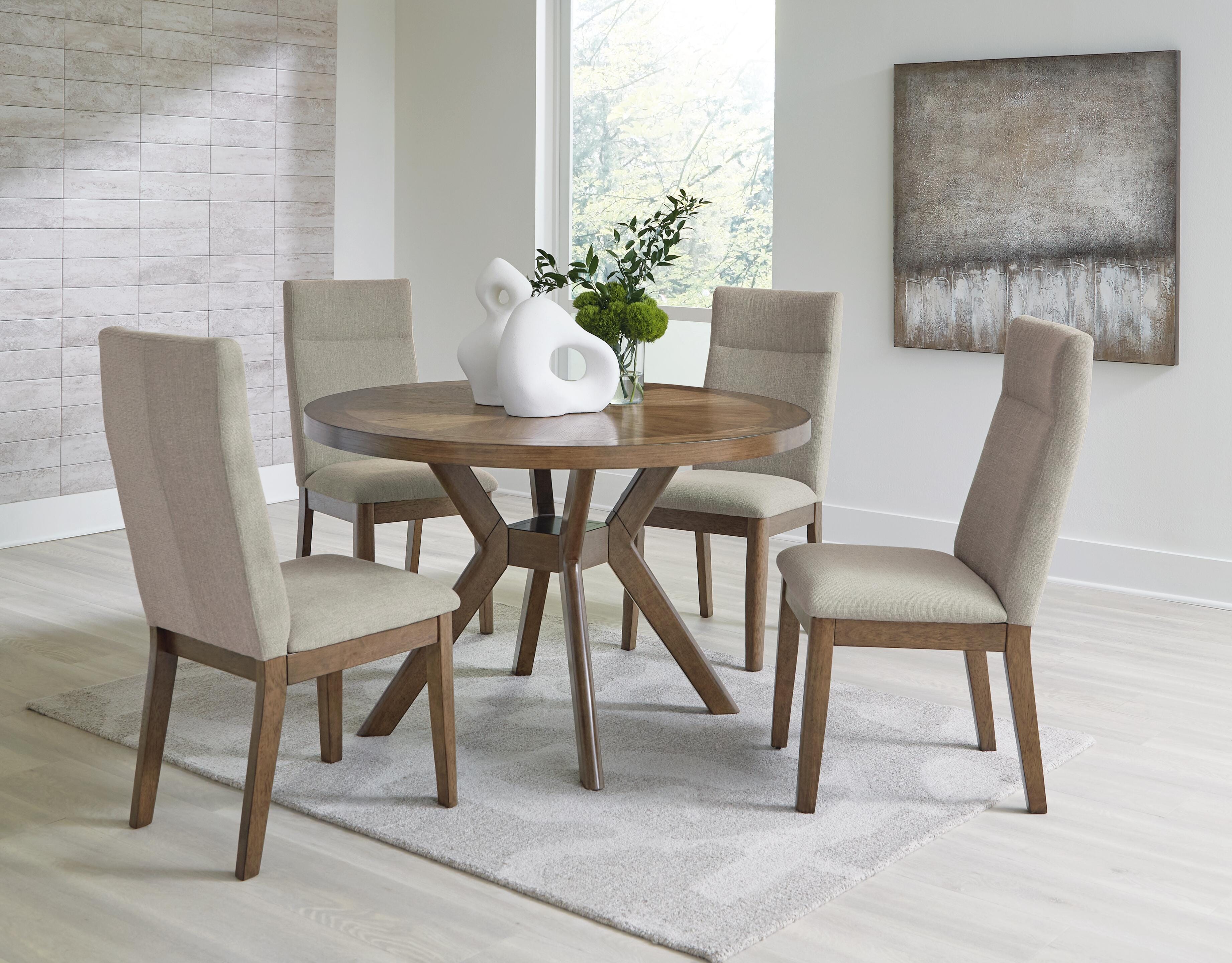 Click here for Roanhowe Dining Table and 4 Next-Gen Nuvella™ Perf... prices