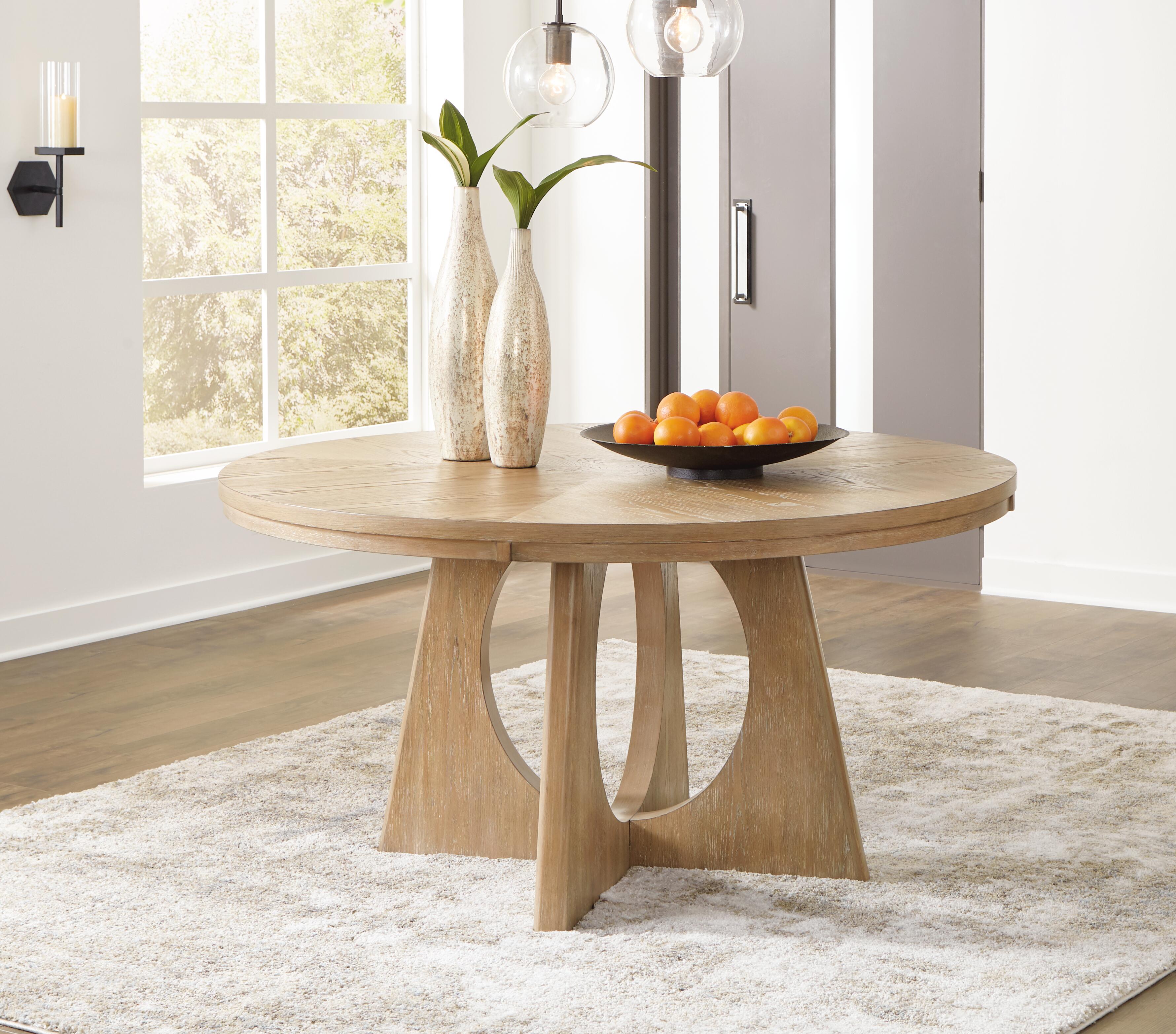 Click here for Rencott Dining Table  Light Brown  Wood prices
