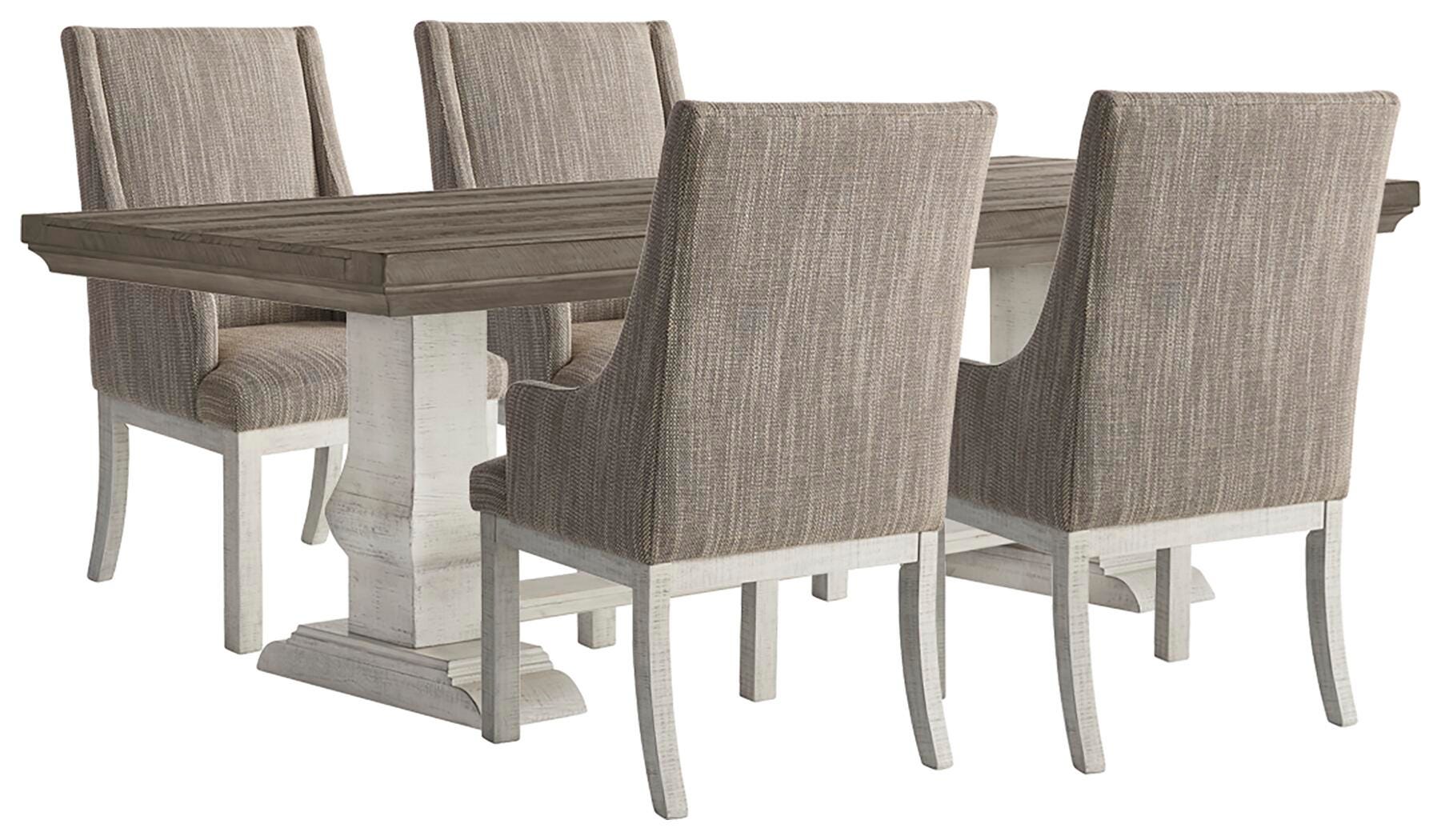 Click here for Havalance Dining Table and 4 Chairs  White/Gray prices