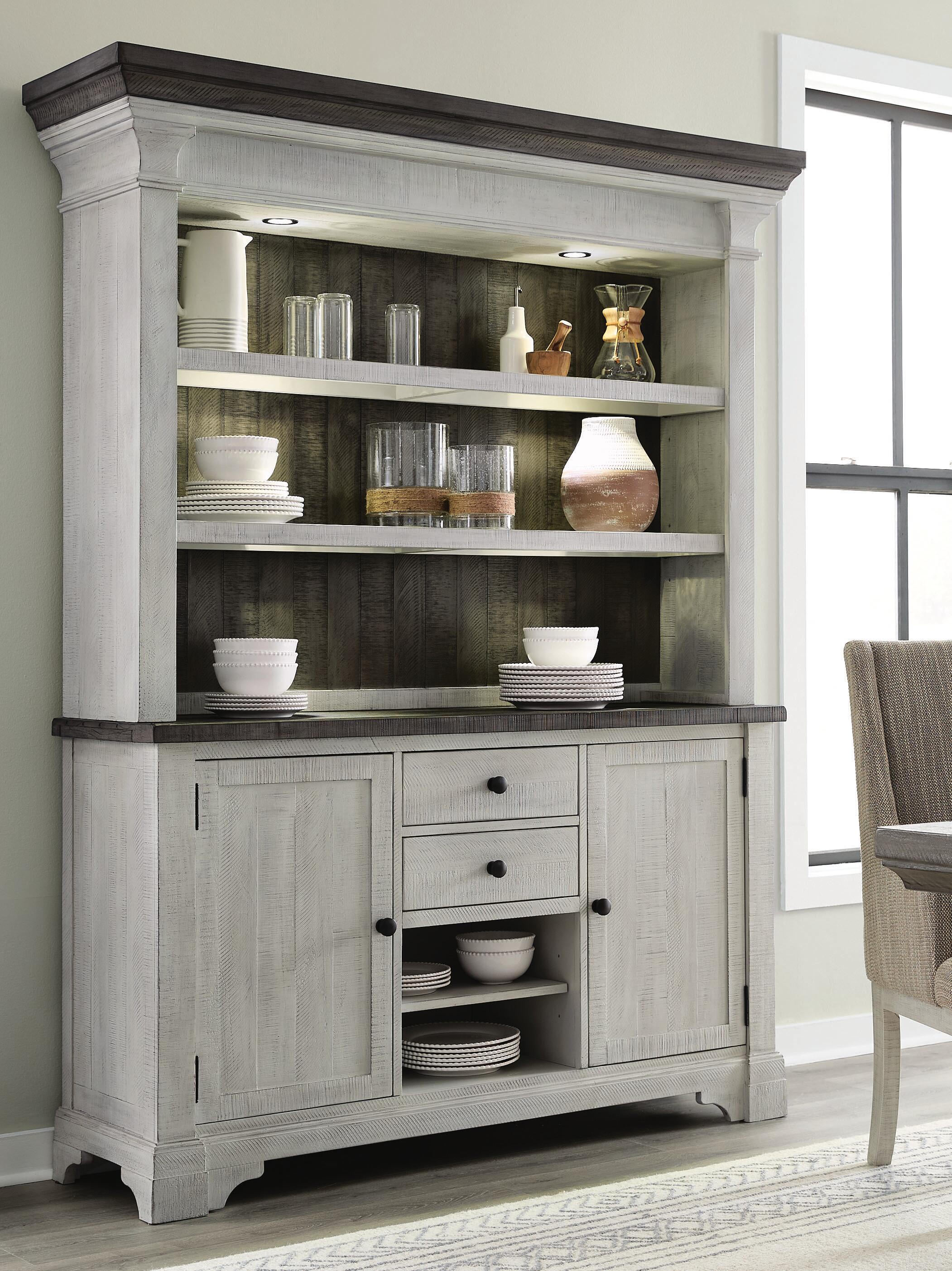 Click here for Havalance Buffet and Hutch  White/Gray prices