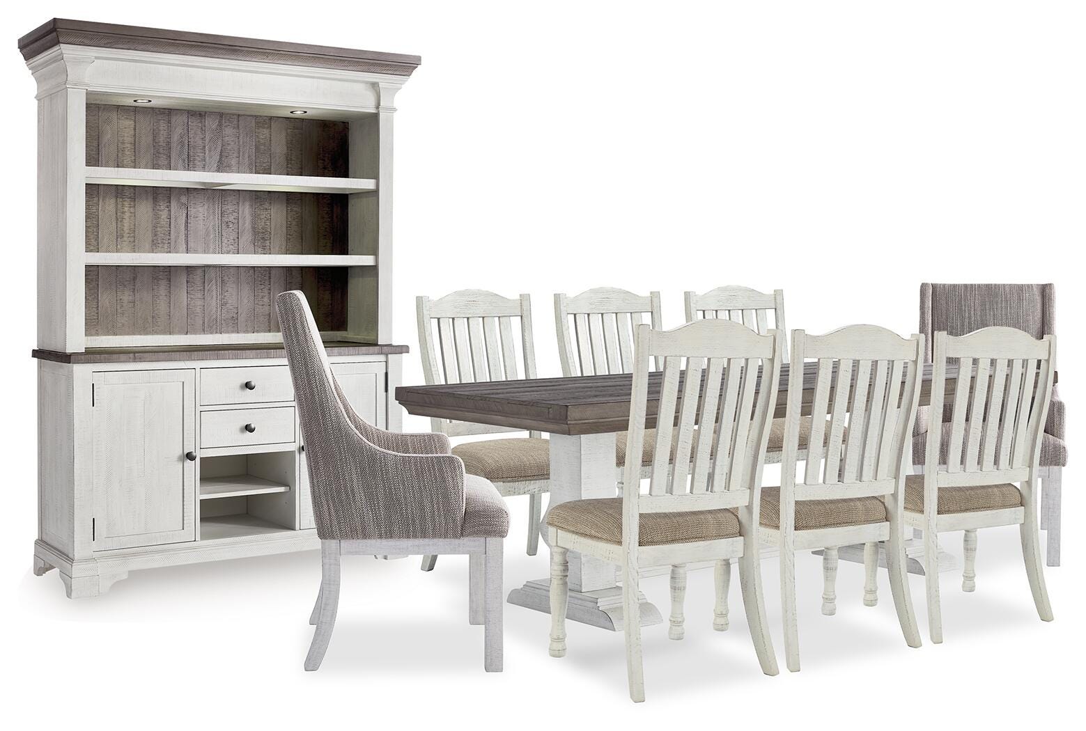 Click here for Havalance Dining Table and 8 Chairs with Storage... prices