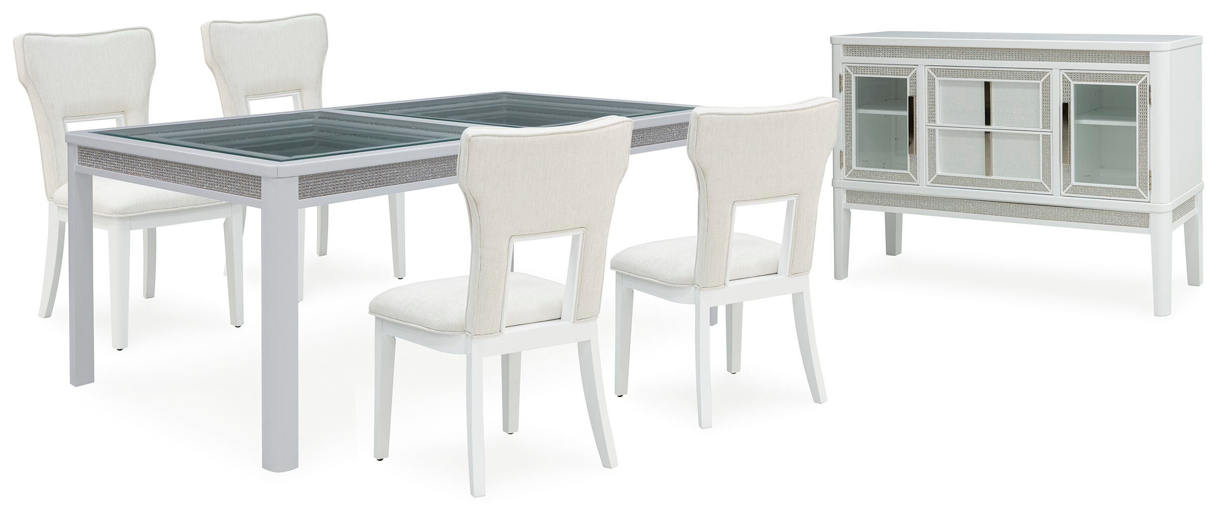 Click here for Chalanna Dining Table and 4 Chairs with Storage  W... prices