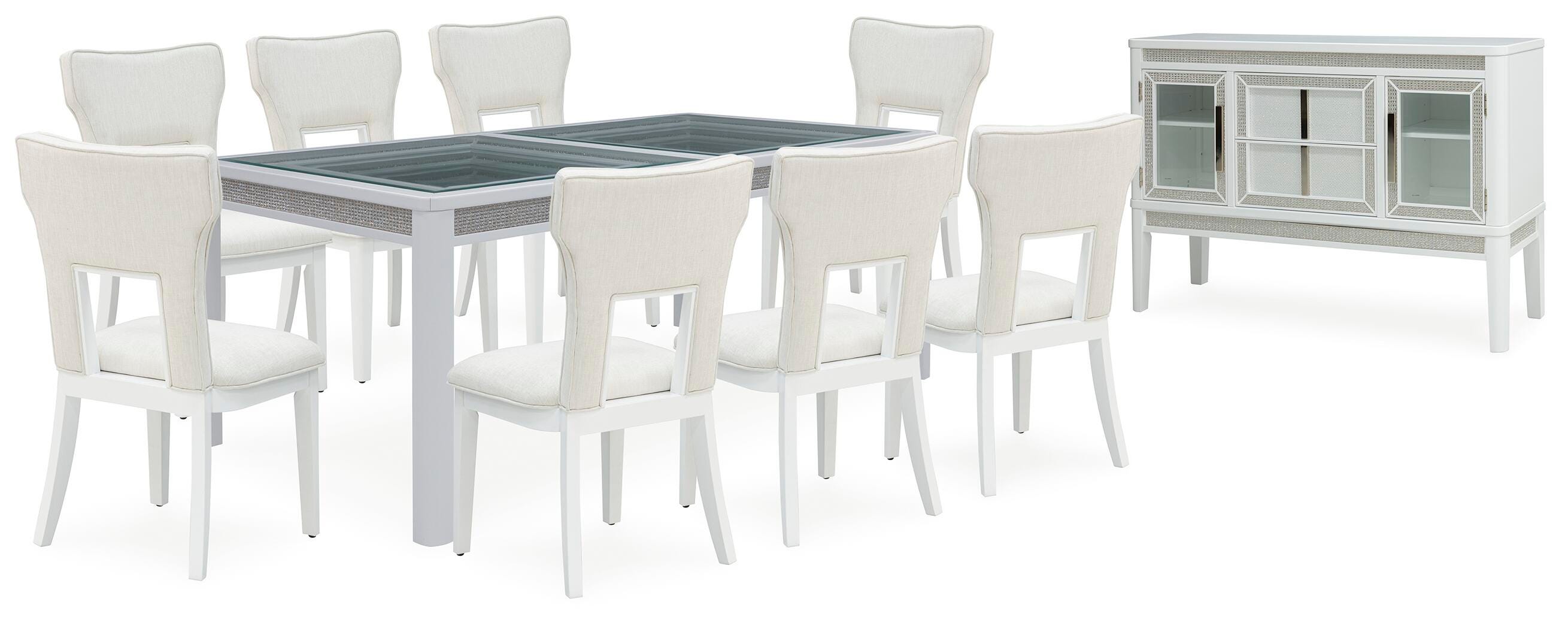 Click here for Chalanna Dining Table and 8 Chairs with Storage  W... prices