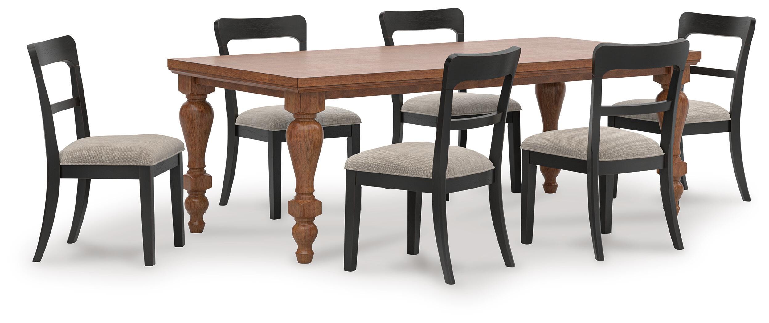 Click here for Chadworth Dining Table and 6 Chairs  Brown prices